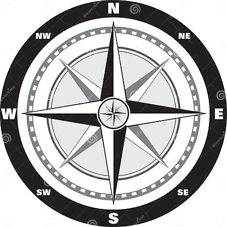 Wind rose compass stock vector. Illustration of symbol - 4852525