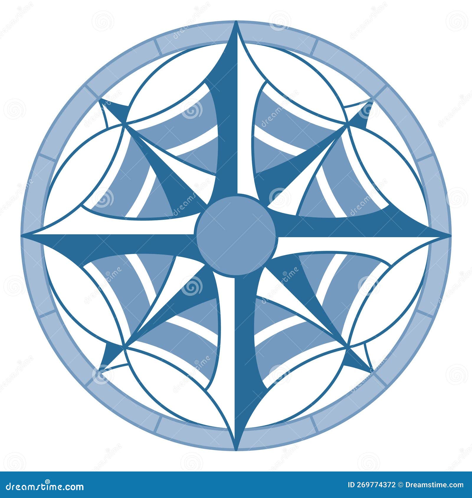 Wind Rose Compass. Navigation Device with Indication of the Cardinal ...