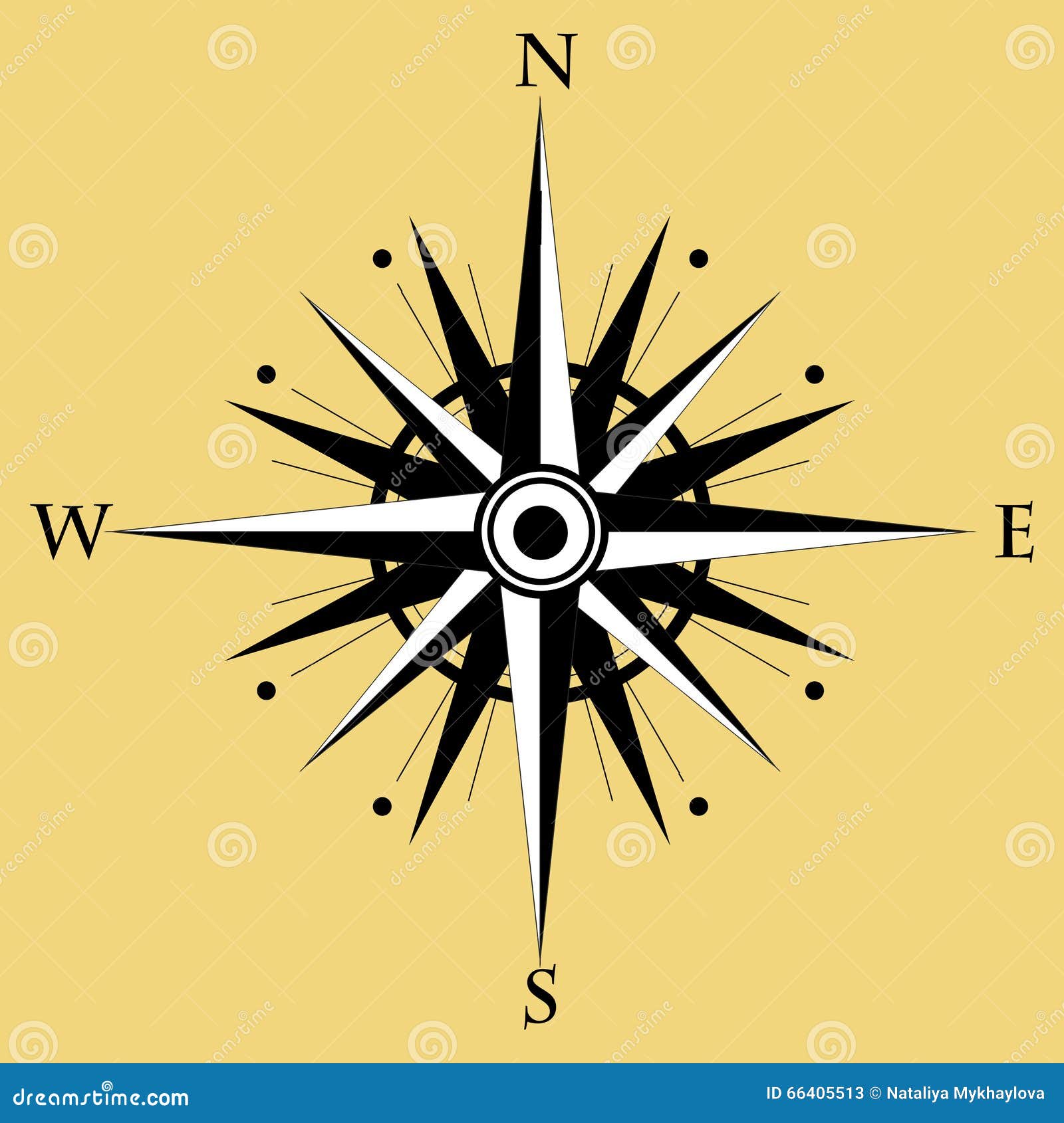 Wind Rose Compass.Vector Illustration . Stock Vector - Illustration of ...