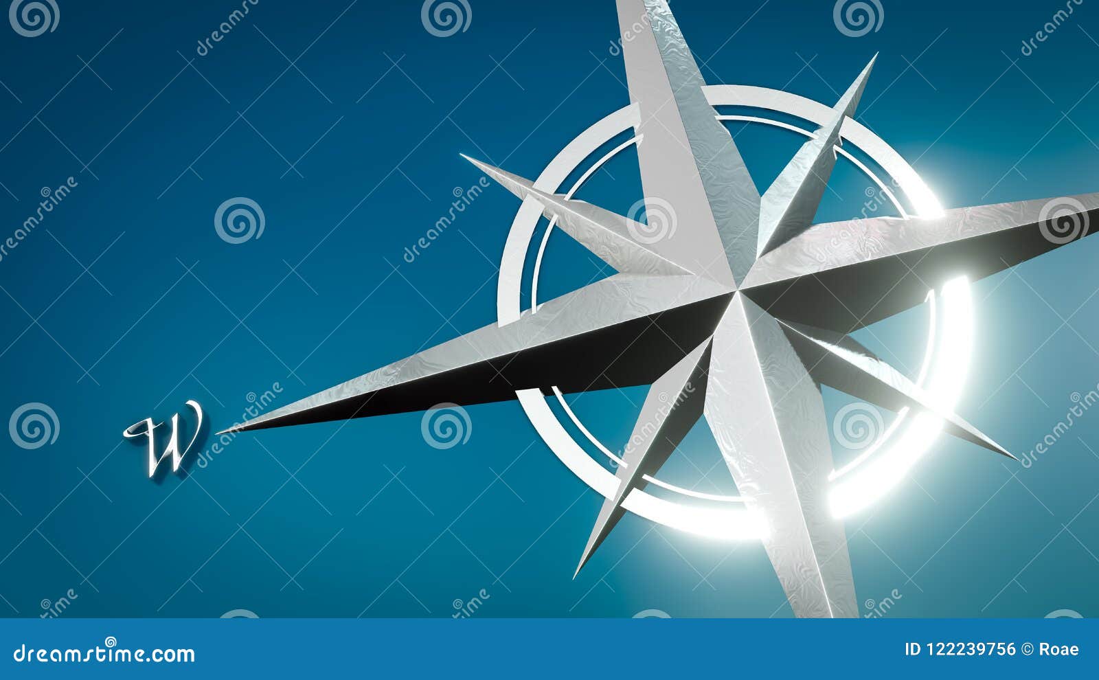 Wind Rose 3d illustration stock illustration. Illustration of element ...
