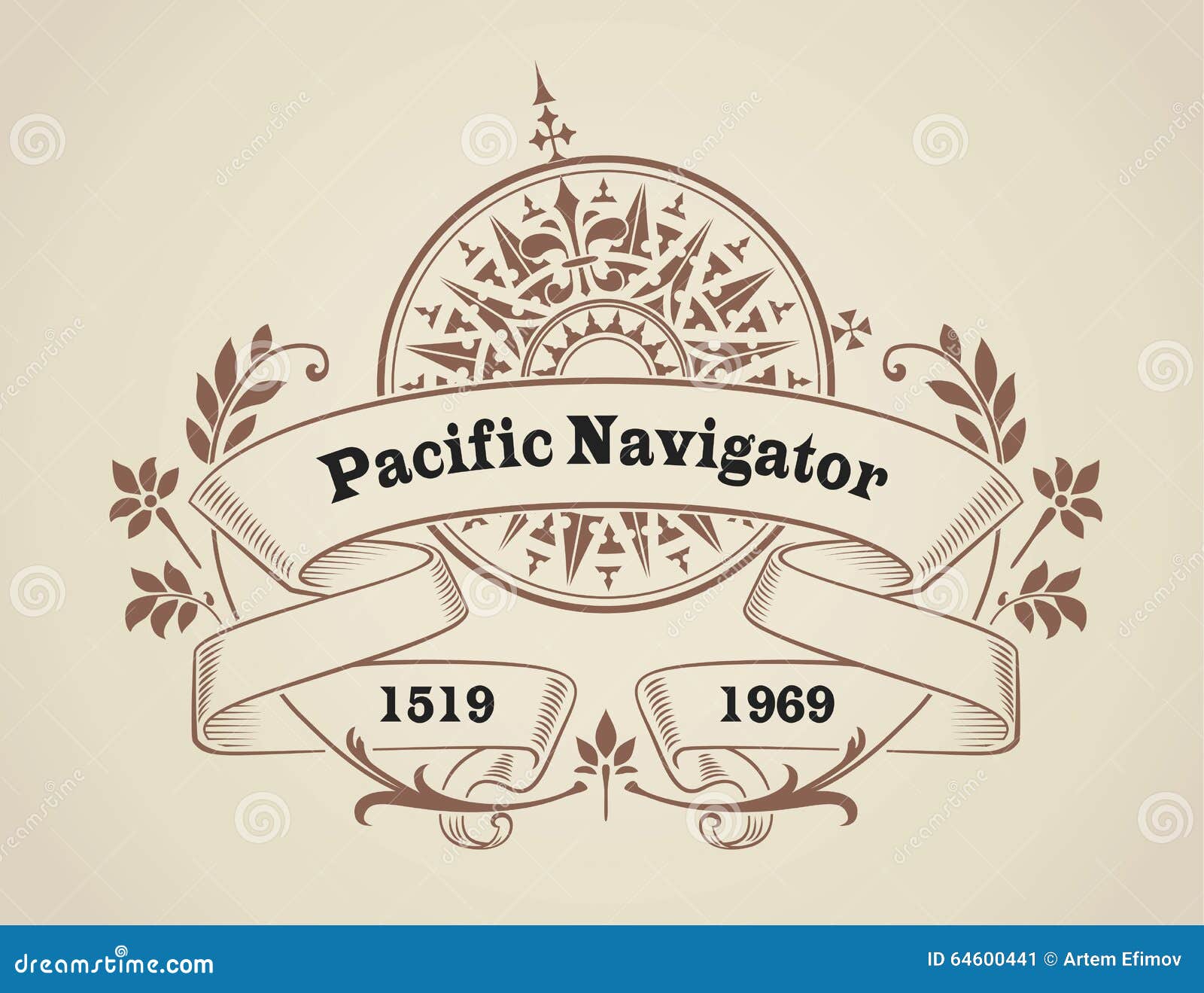 Wind-rose design stock vector. Illustration of retro - 64600441