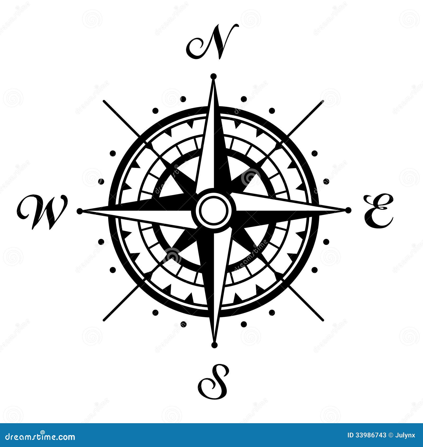 Wind rose stock vector. Illustration of geographical - 33986743