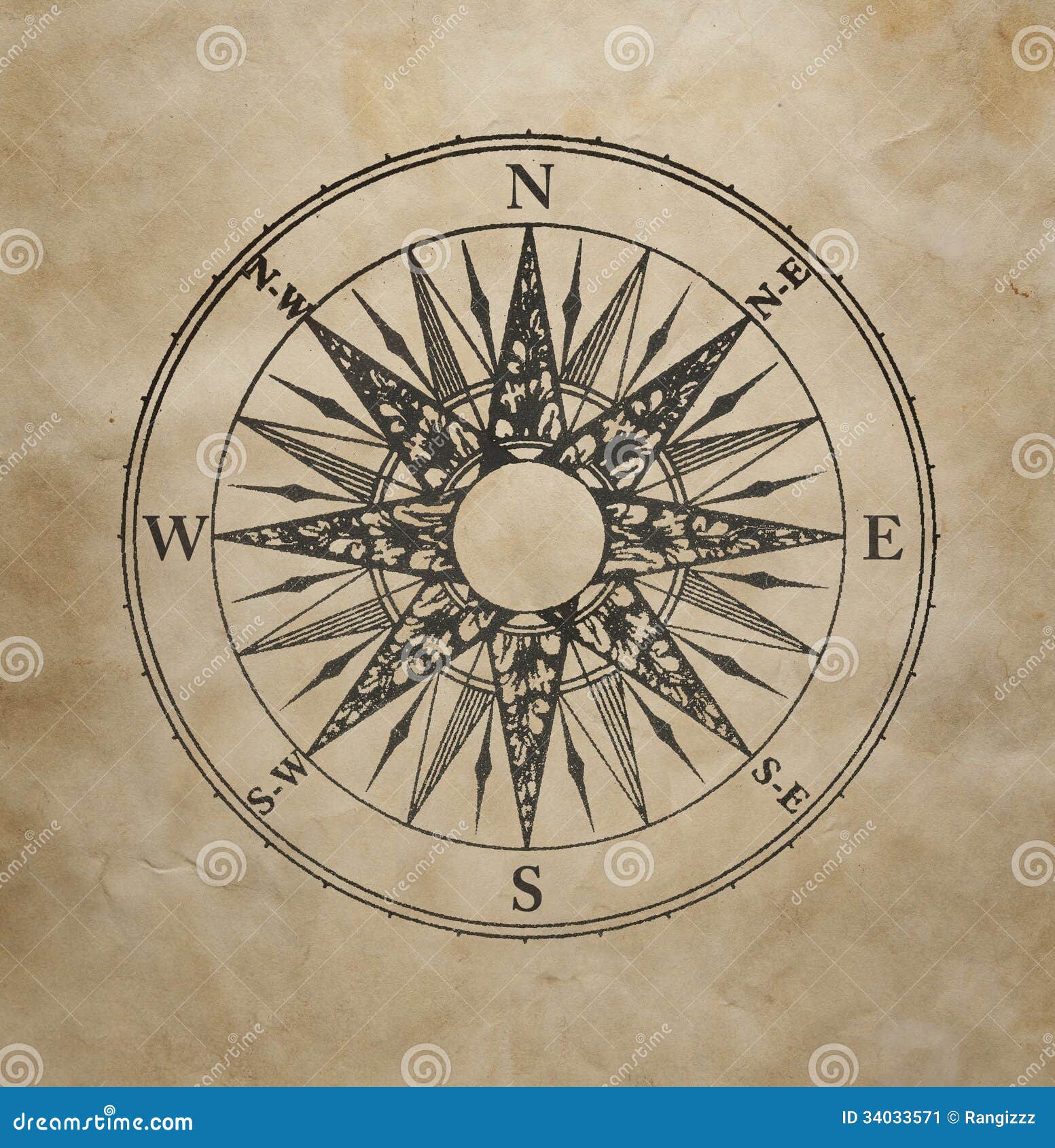 Wind Rose And Zodiac Signs By Antonio Bresciani, 1780 Circa, Colorno ...