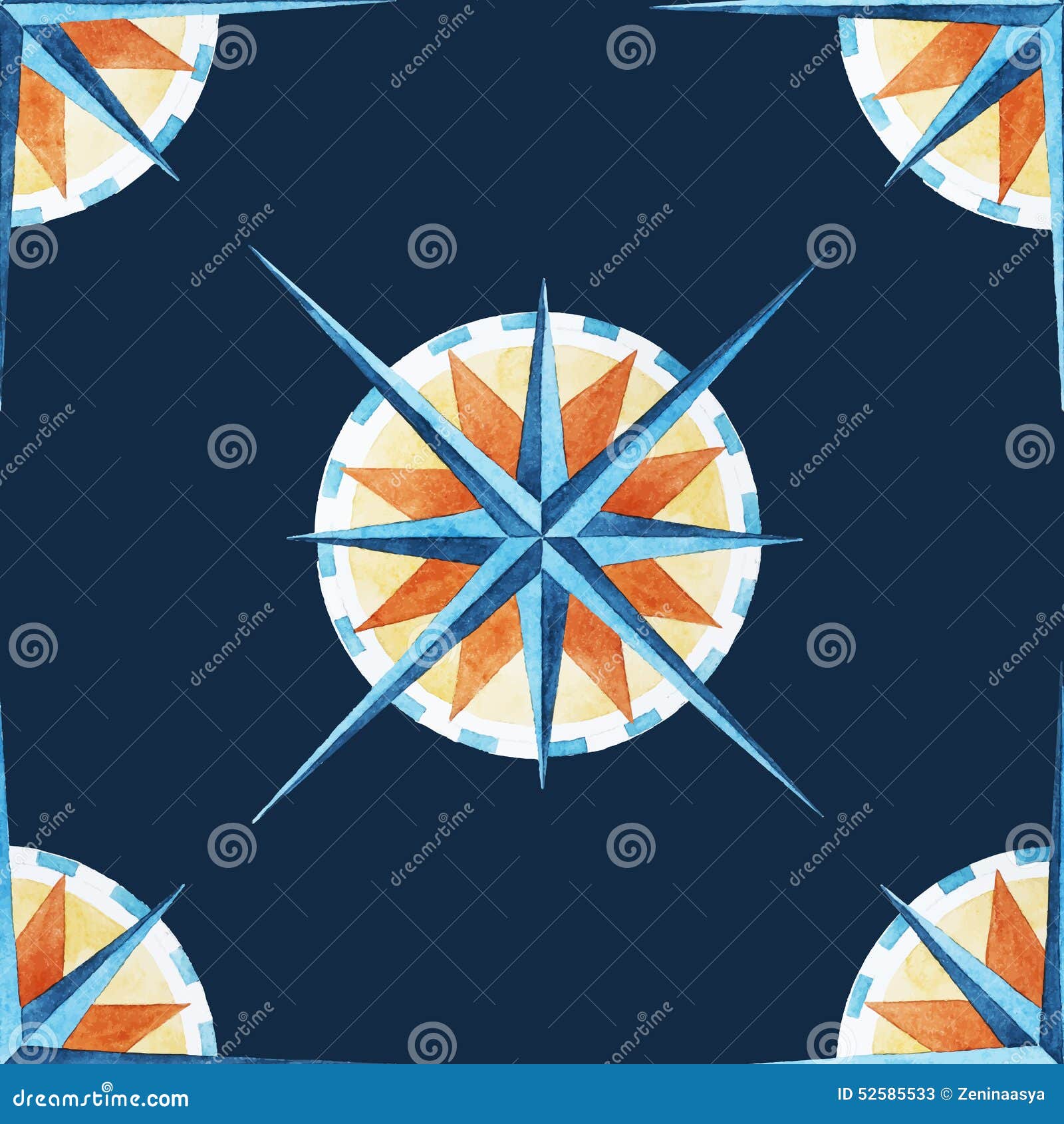 Wind rose pattern stock vector. Illustration of retro - 52585533