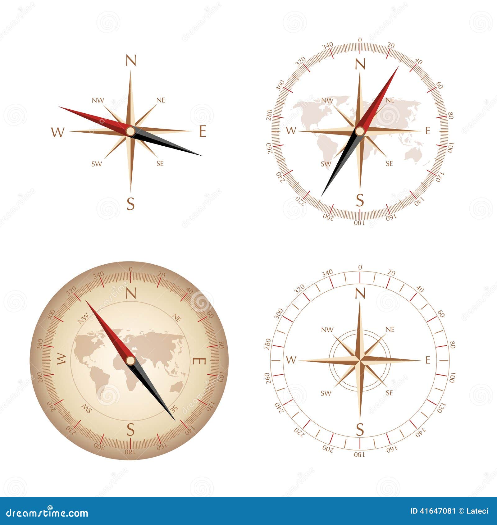 Wind rose retro design stock vector. Illustration of infographics ...
