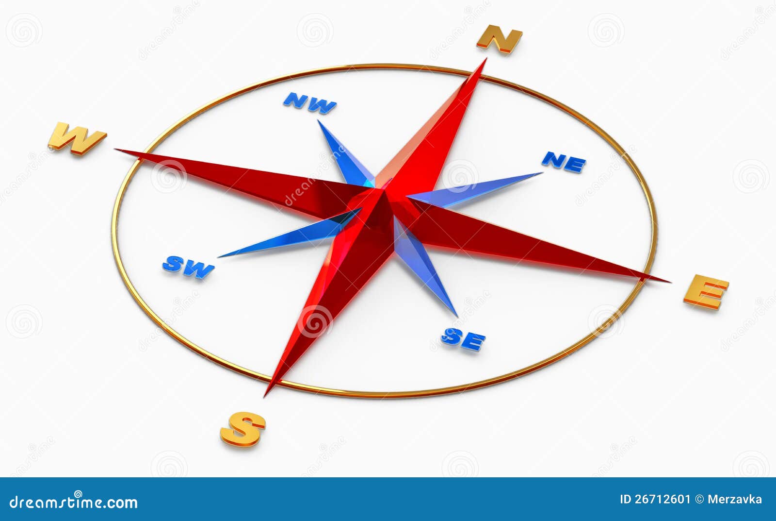 Wind Rose Symbol for Navigation Stock Illustration - Illustration of ...