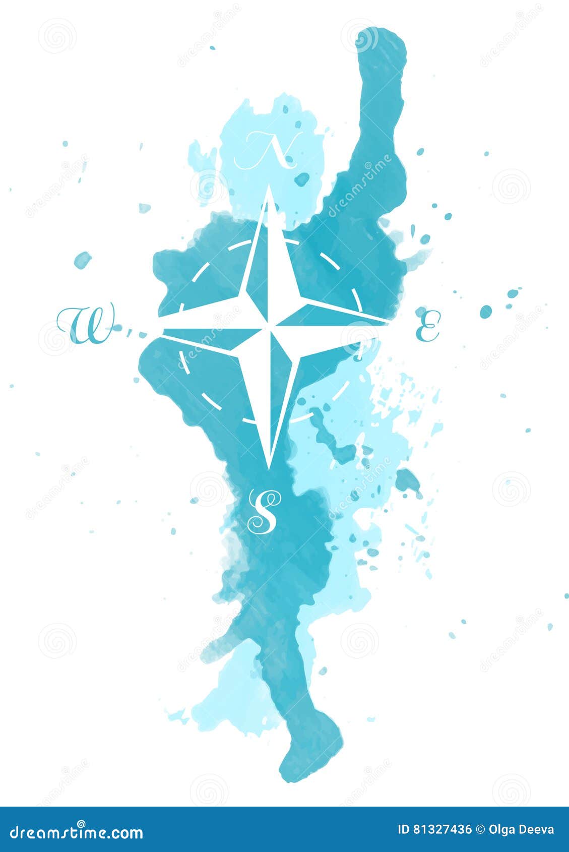 Wind Rose stock vector. Illustration of rose, geometry - 81327436