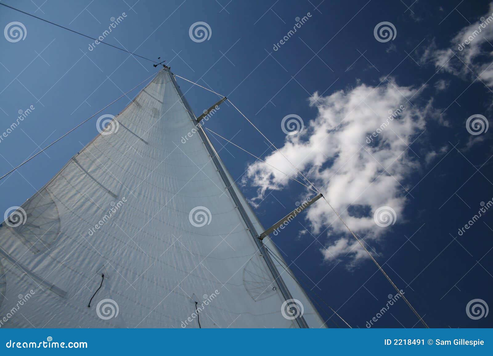 Wind in the sails stock image. Image of exercise, harbour - 2218491