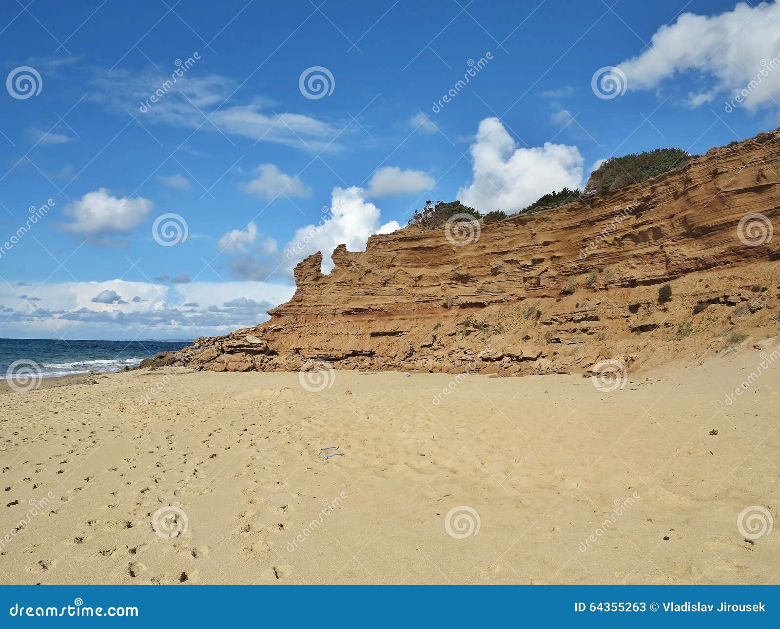 Wind and Sea Eroded Coast of Sardinia, Italy Stock Image - Image of ...