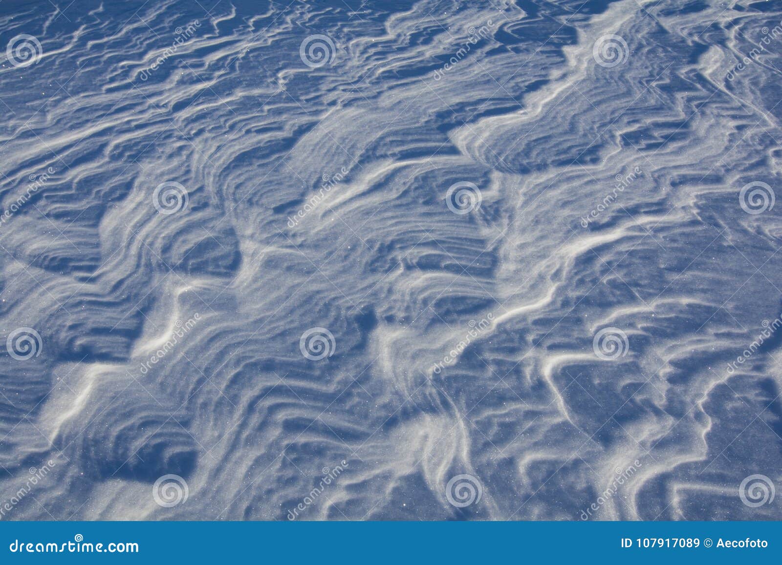 Wind Shapes and Patterns in Snow Stock Image - Image of ripple, snowy ...