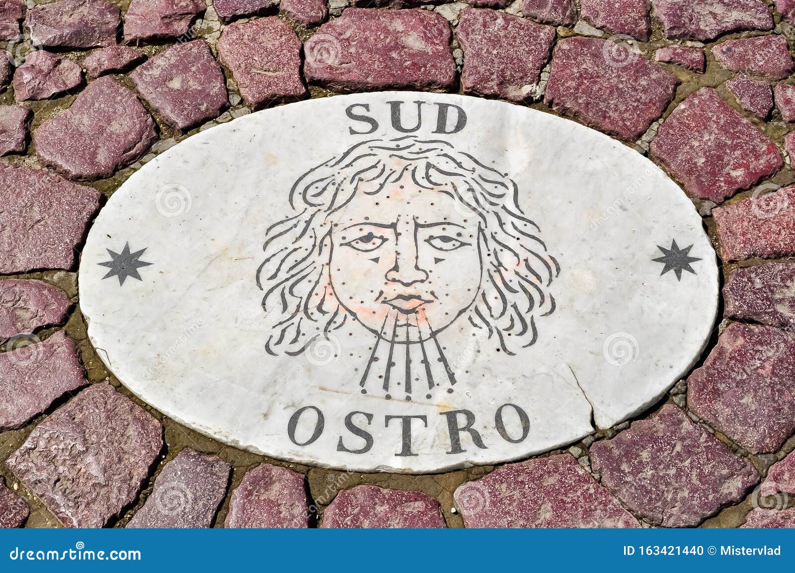 Wind Sign on St. Peter`s Square, Vatican Stock Photo - Image of floor ...