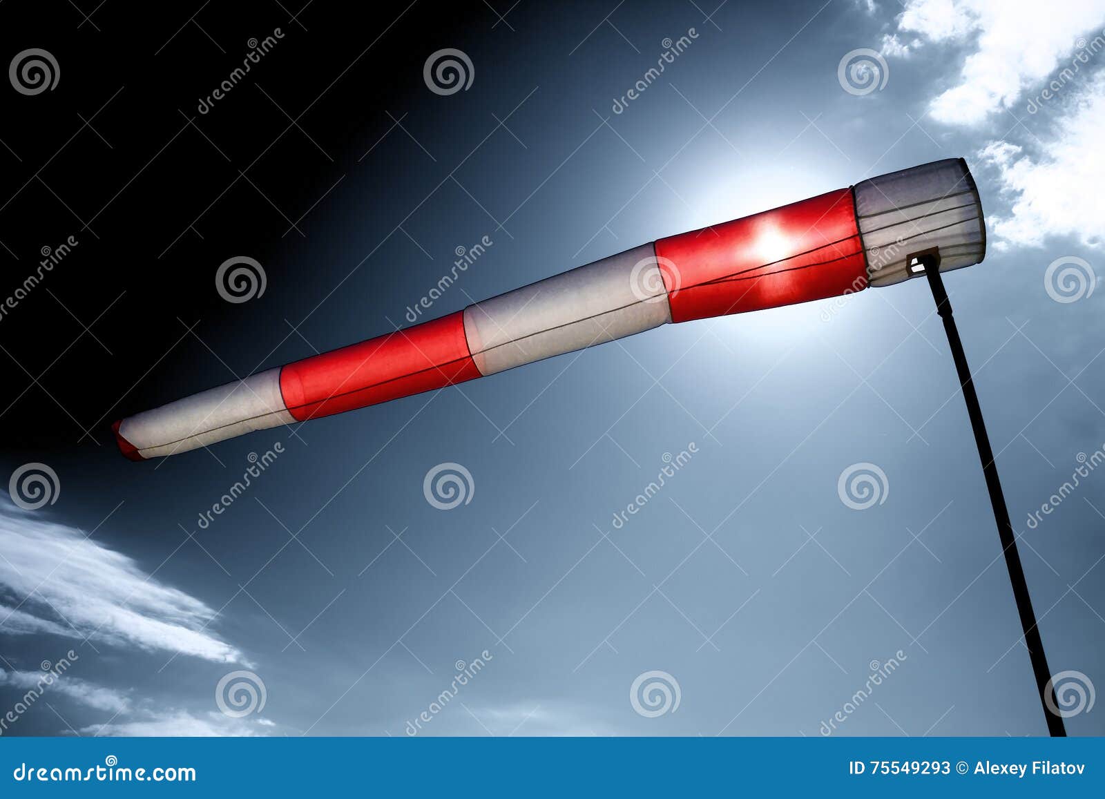 Wind sleeve flying stock image. Image of sock, breeze - 75549293