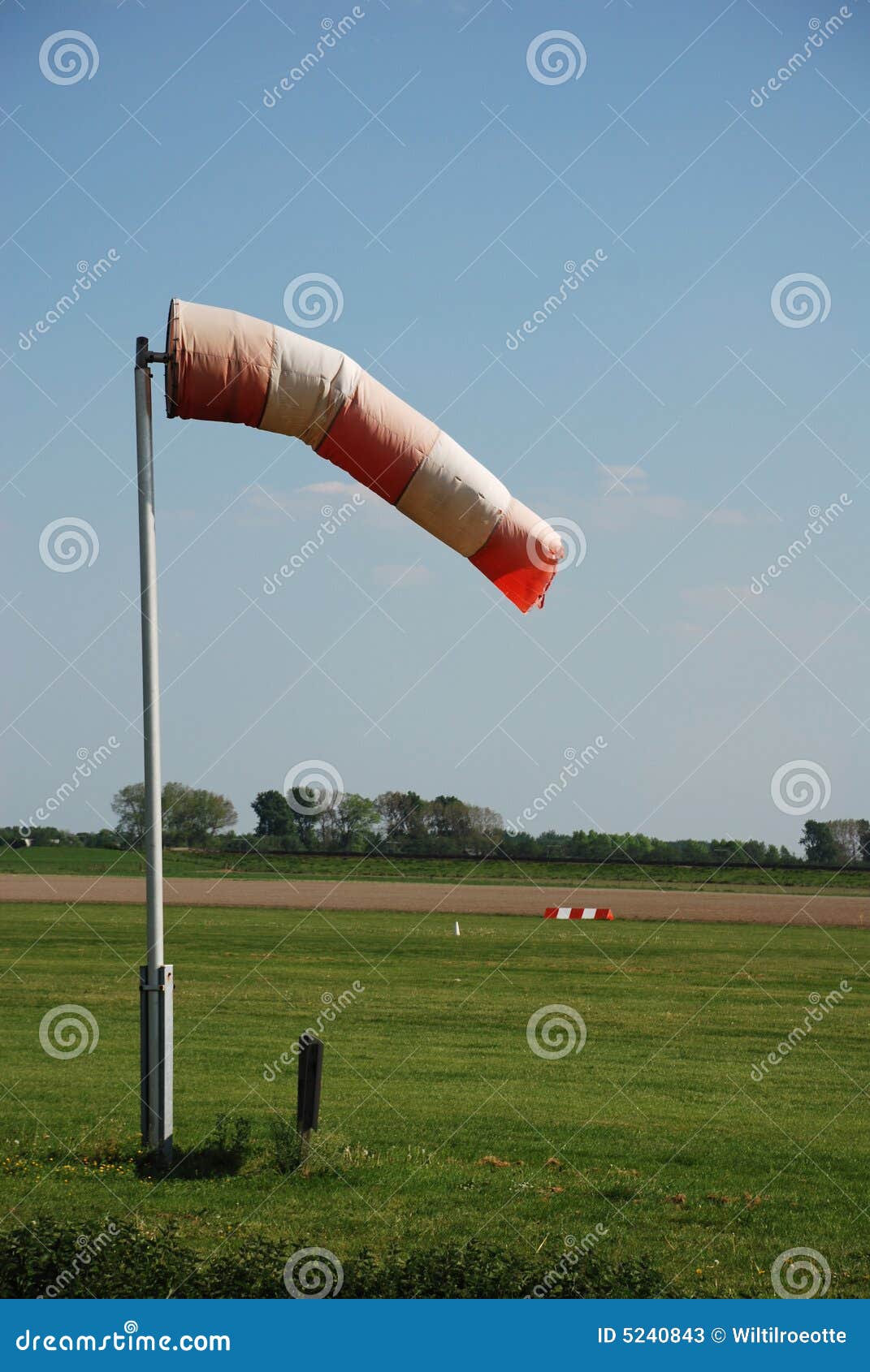 Wind sock on airport stock image. Image of speed, power - 5240843