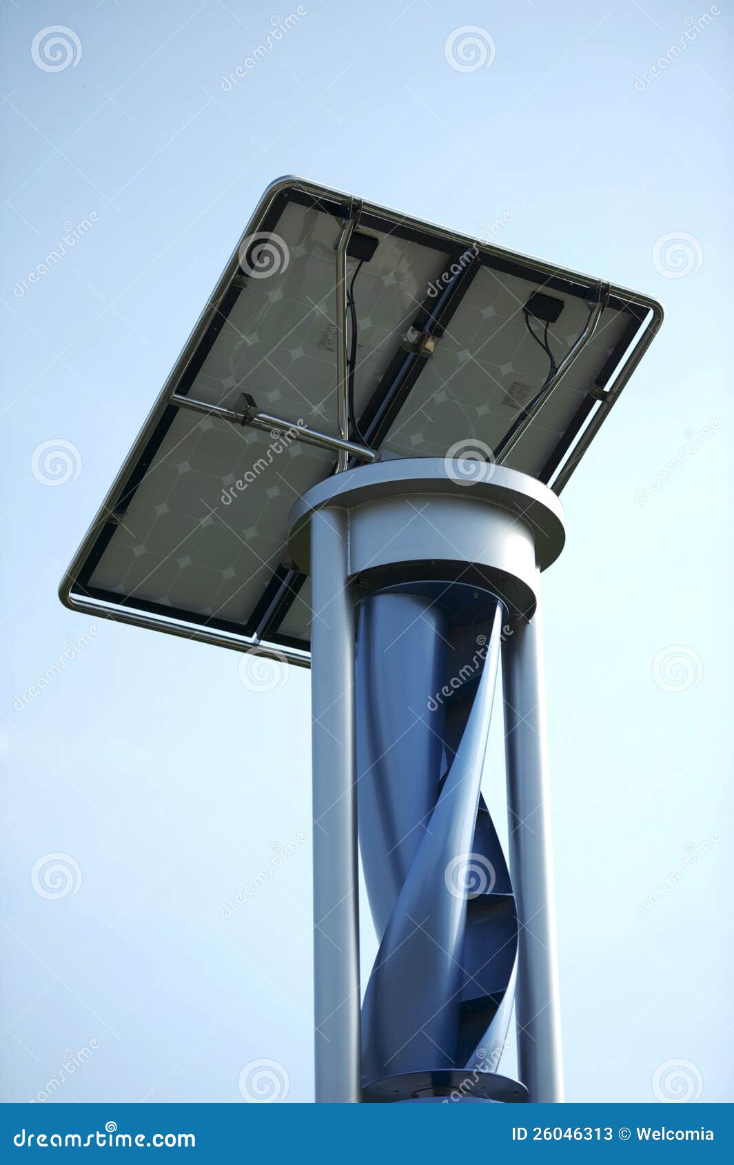 Wind and Solar Generator stock image. Image of rotating - 26046313