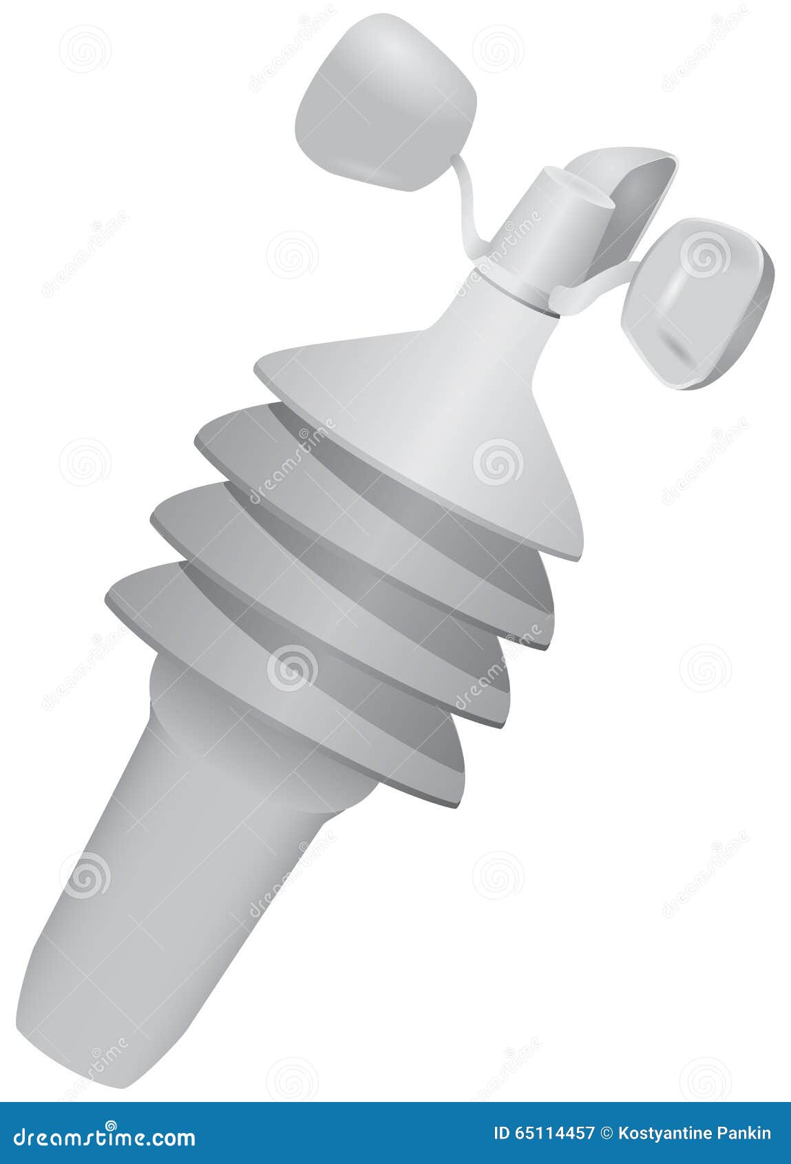 Wind Speed for Controlling the Weather Station Stock Vector ...