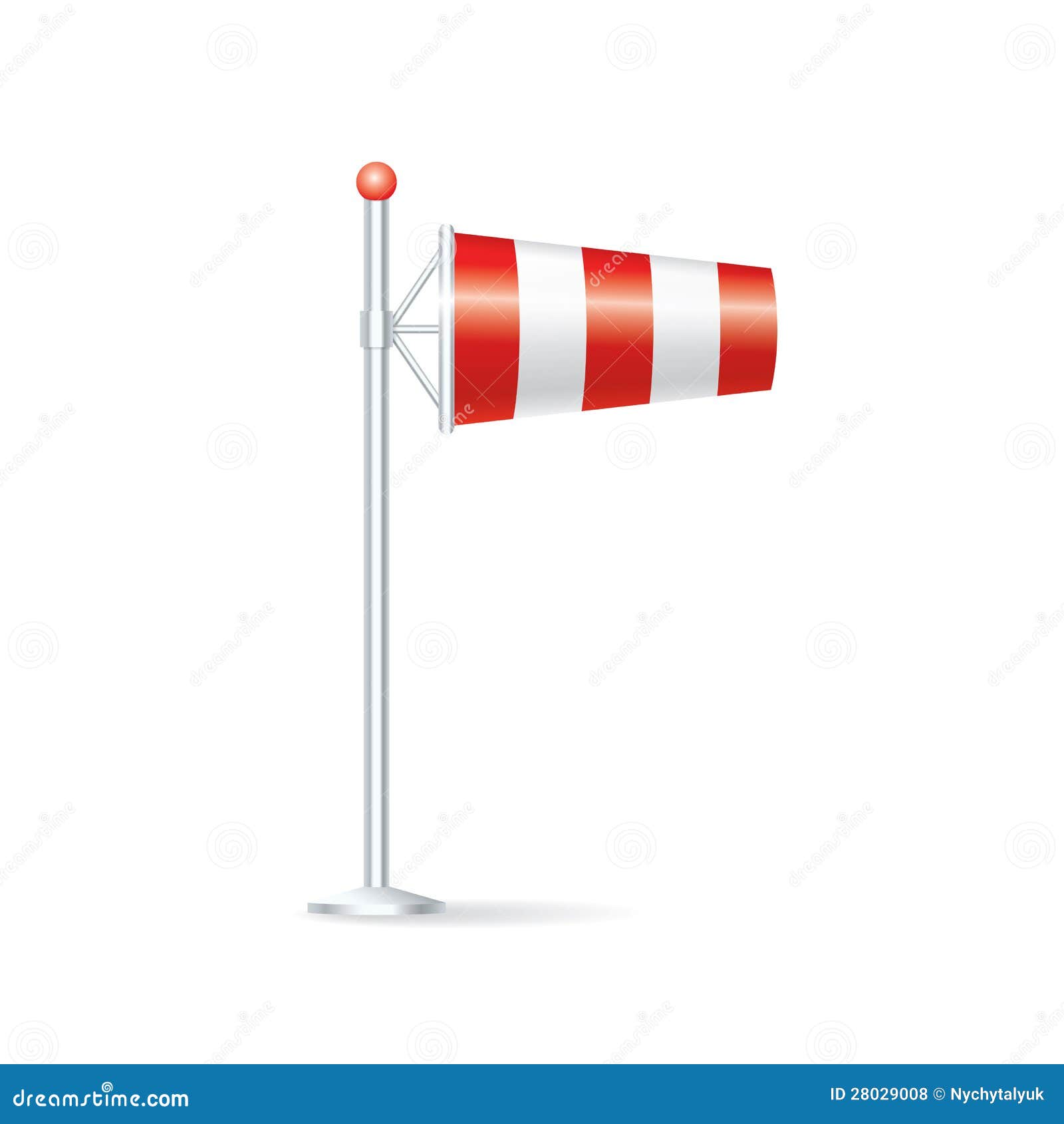 Wind Speed Flag 3D. stock vector. Illustration of design - 28029008