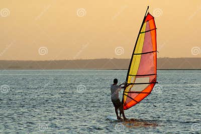 Wind surfer stock image. Image of windsurfer, coastal - 2256923