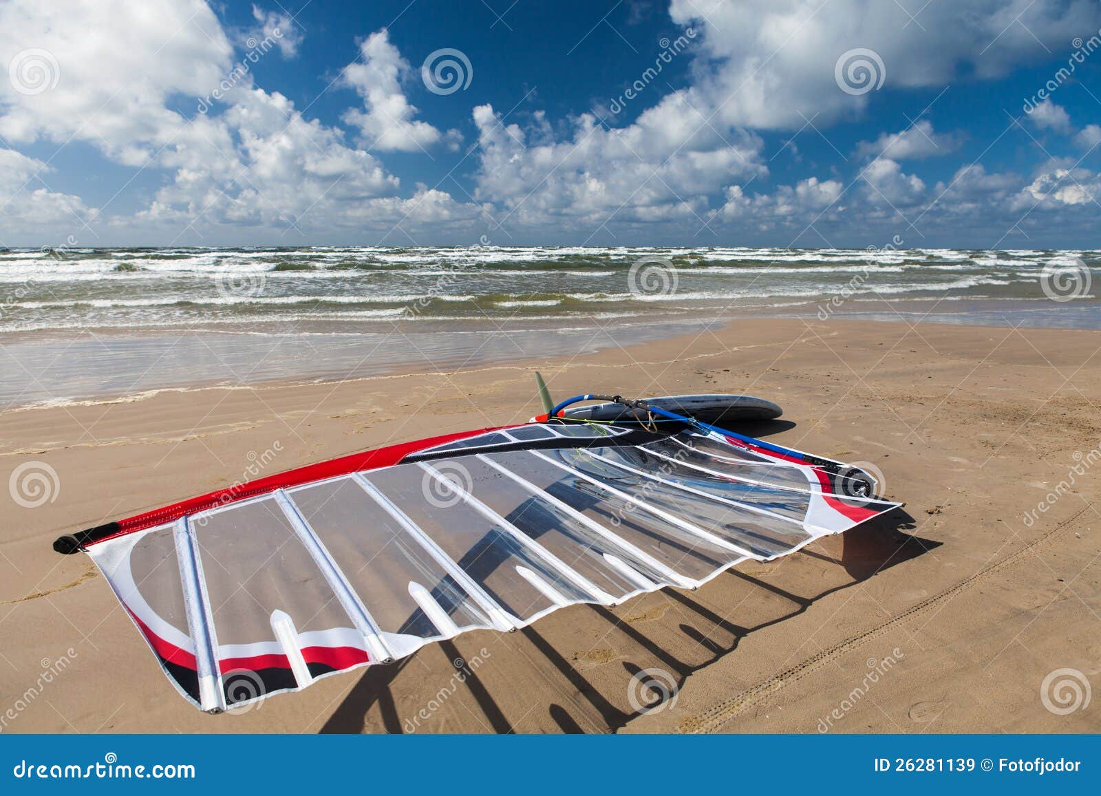 Wind surfer stock image. Image of sunny, watersports - 26281139