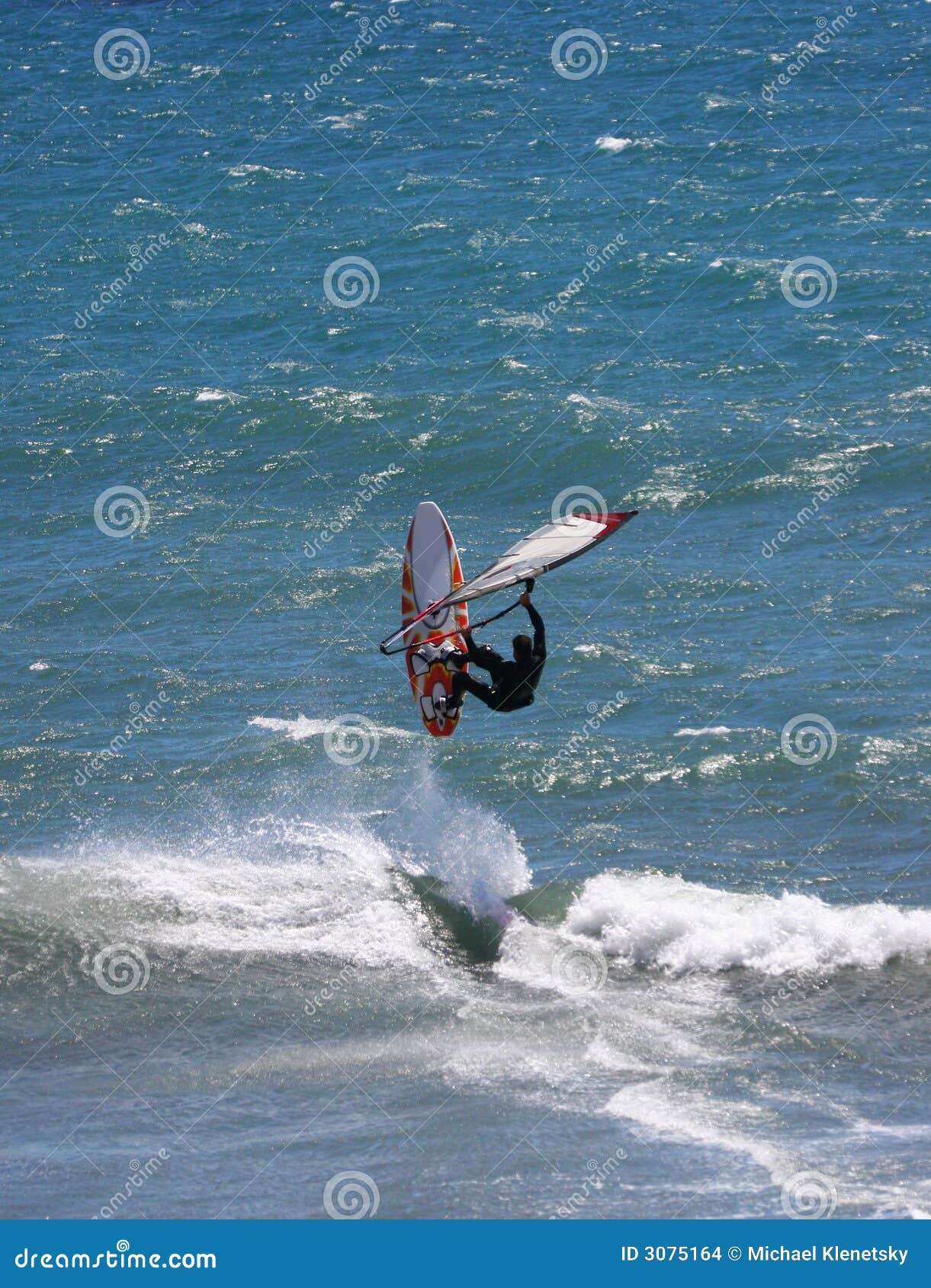 Wind Surfer stock photo. Image of outdoors, movement, action - 3075164