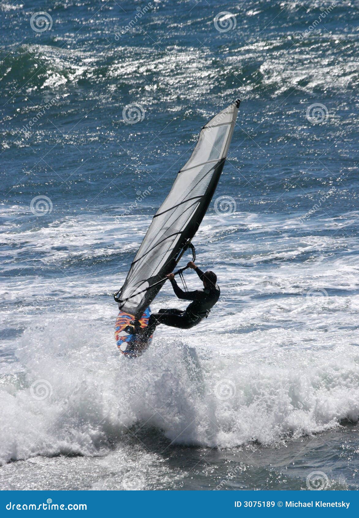 Wind Surfer stock image. Image of waves, water, vacation - 3075189