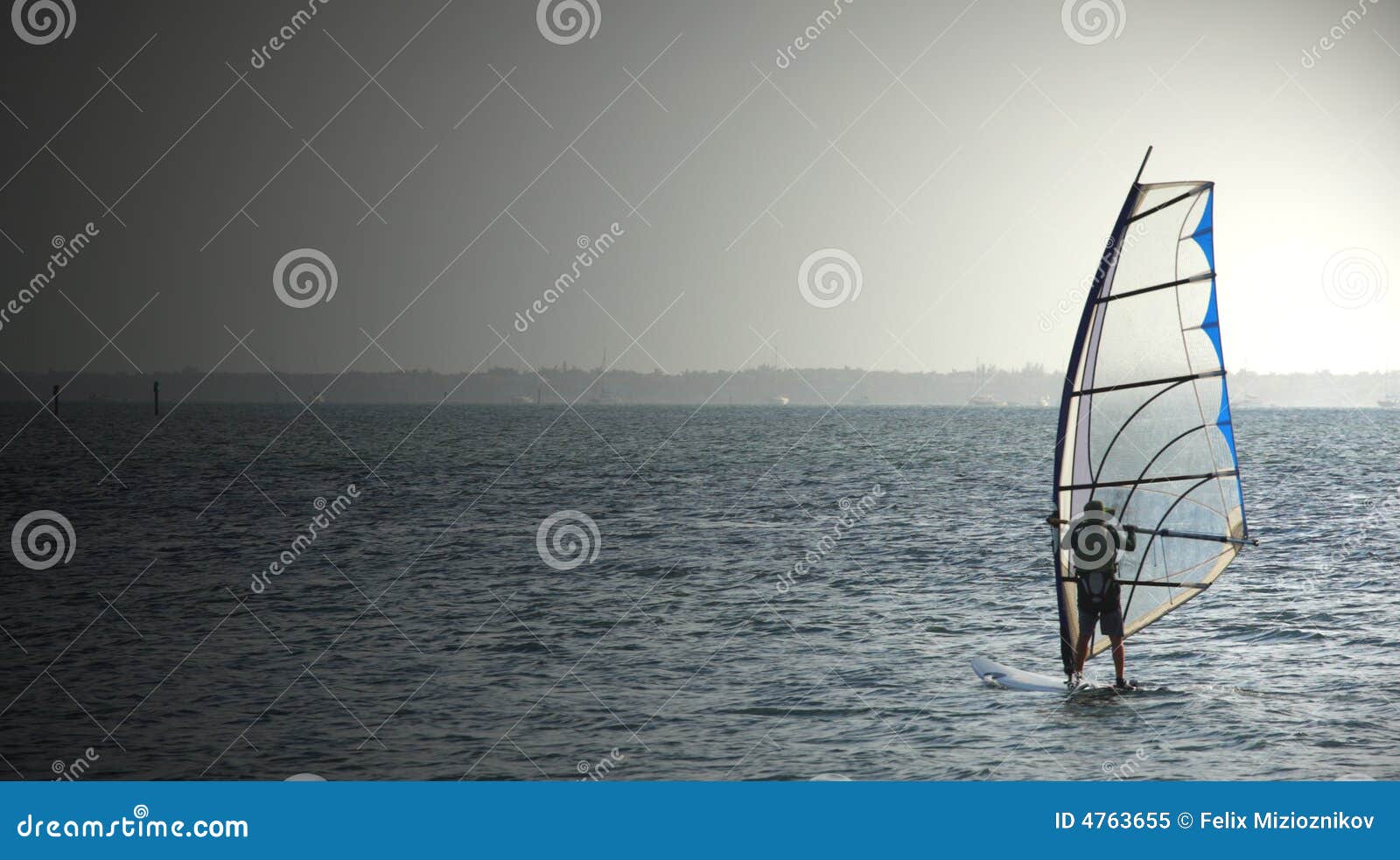 Wind Surfer stock image. Image of aerodynamic, lake, surf - 4763655