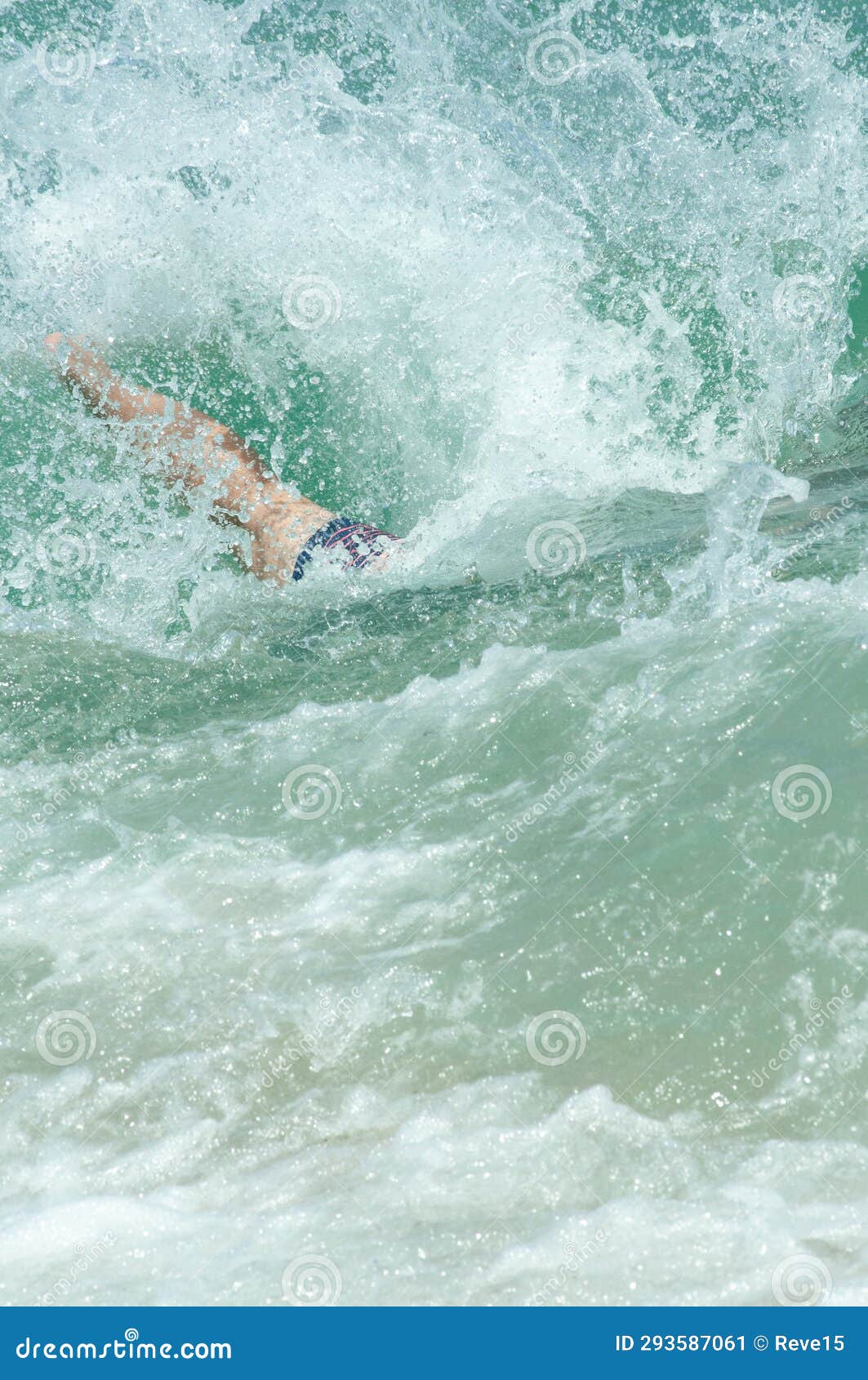 Wind Surfer, Falling Off Board into Surf, of Mediterranean Sea Stock ...