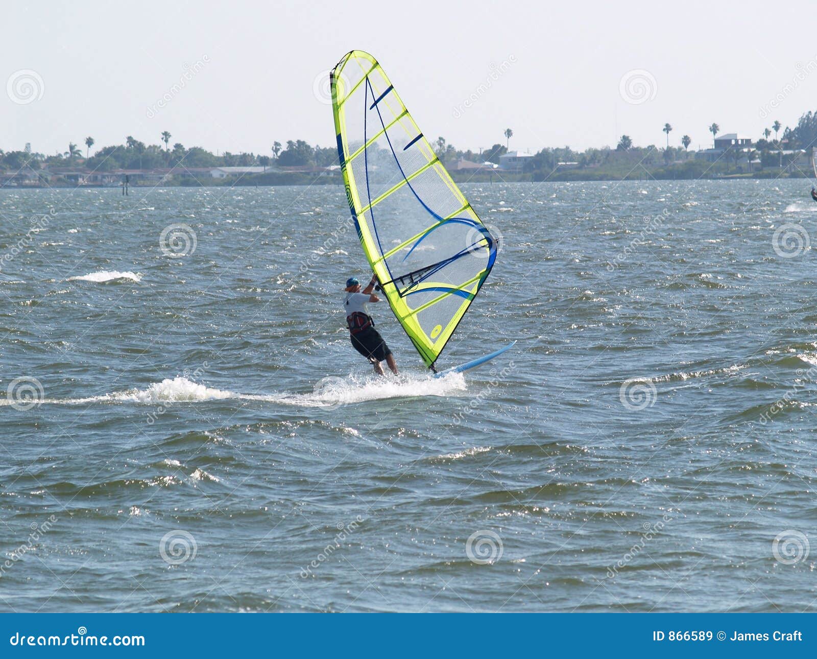 Wind Surfer moving Fast stock image. Image of florida, river - 866589