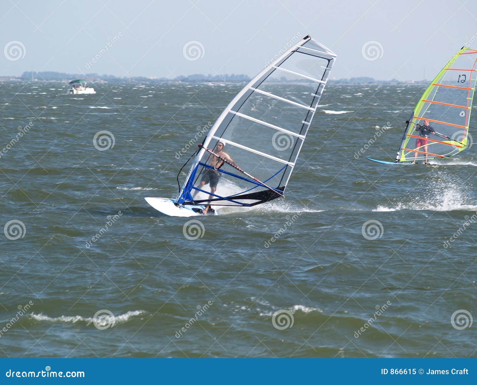 Wind Surfers stock image. Image of indian, blue, water - 866615