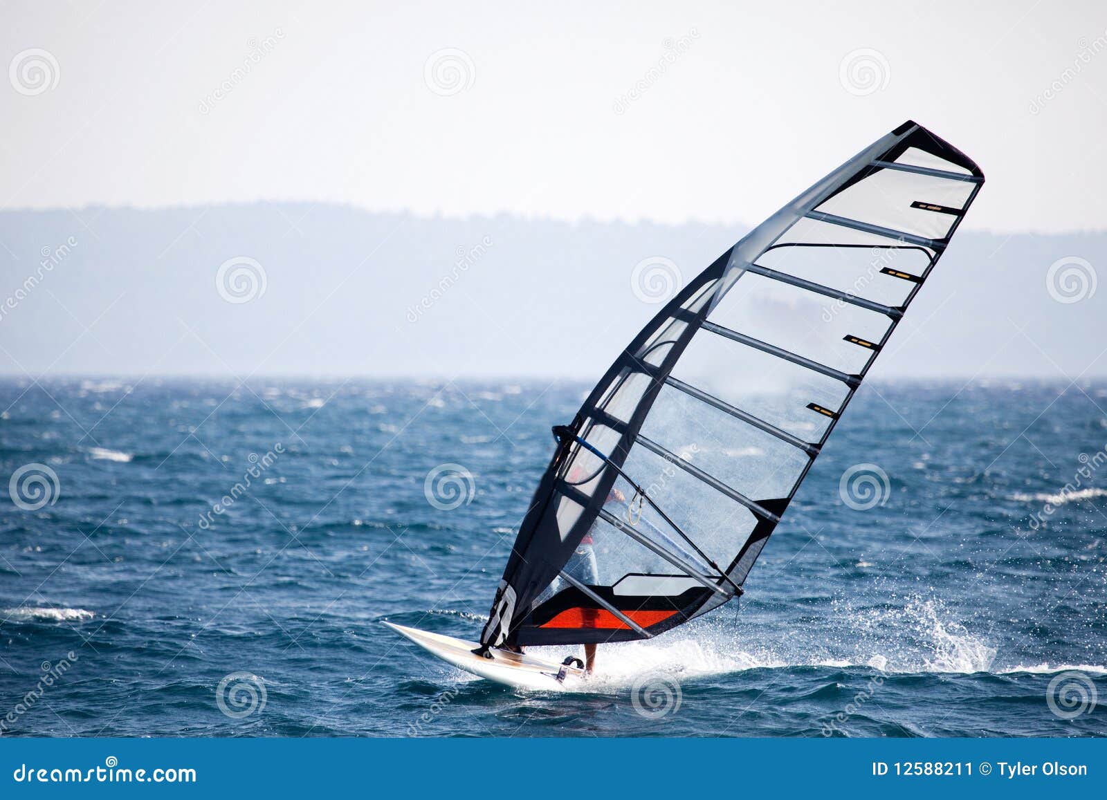 Wind Surfing stock image. Image of wetsuit, water, surf - 12588211