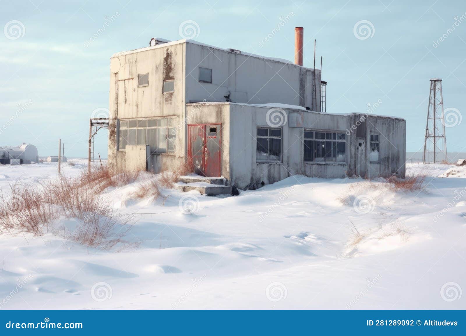 An Old Abandoned Laboratory With Empty, Dusty Glass Bottles. Stock ...