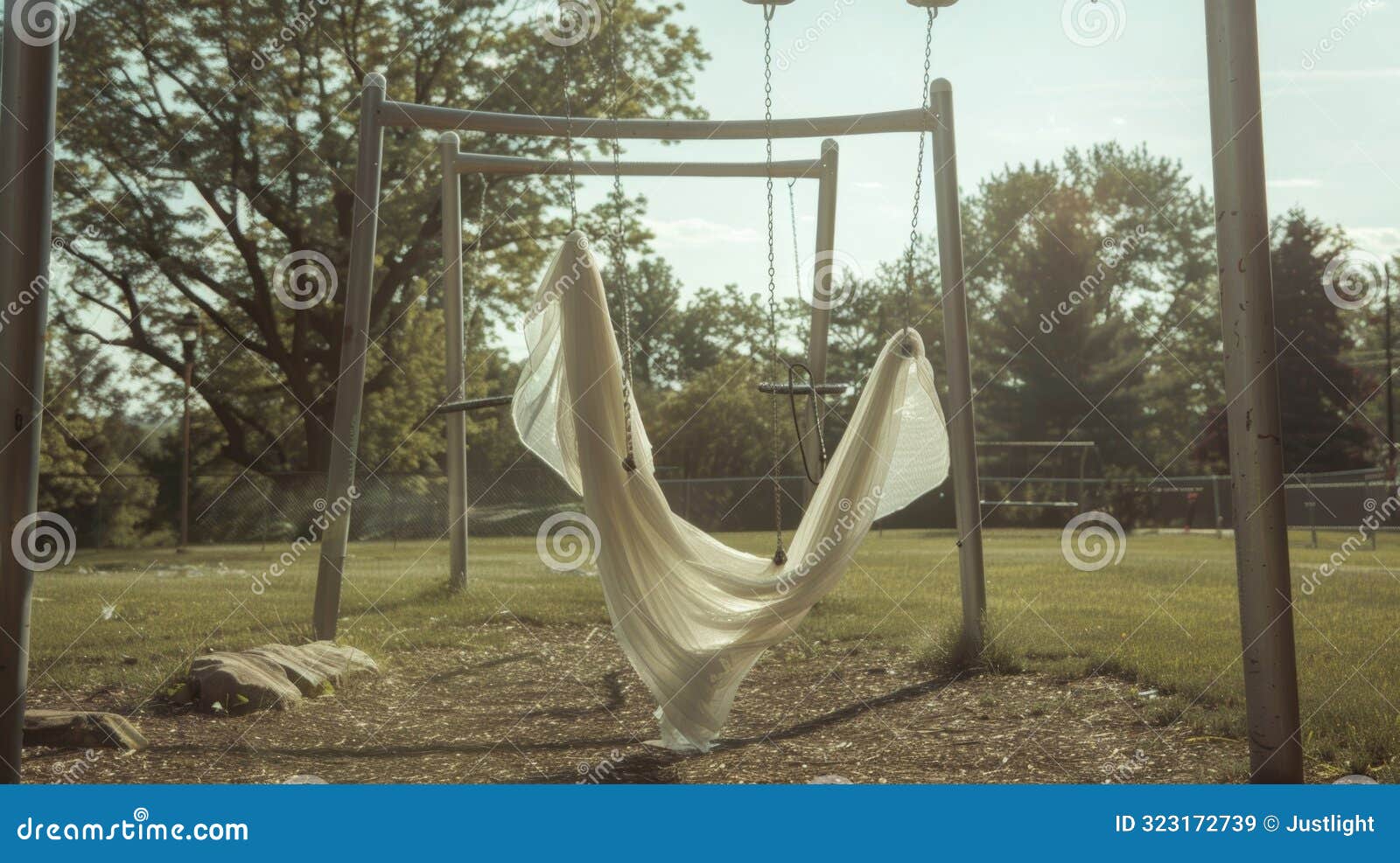 The Wind Teases Delicate Pieces of Fabric Playfully Wrapping Them ...