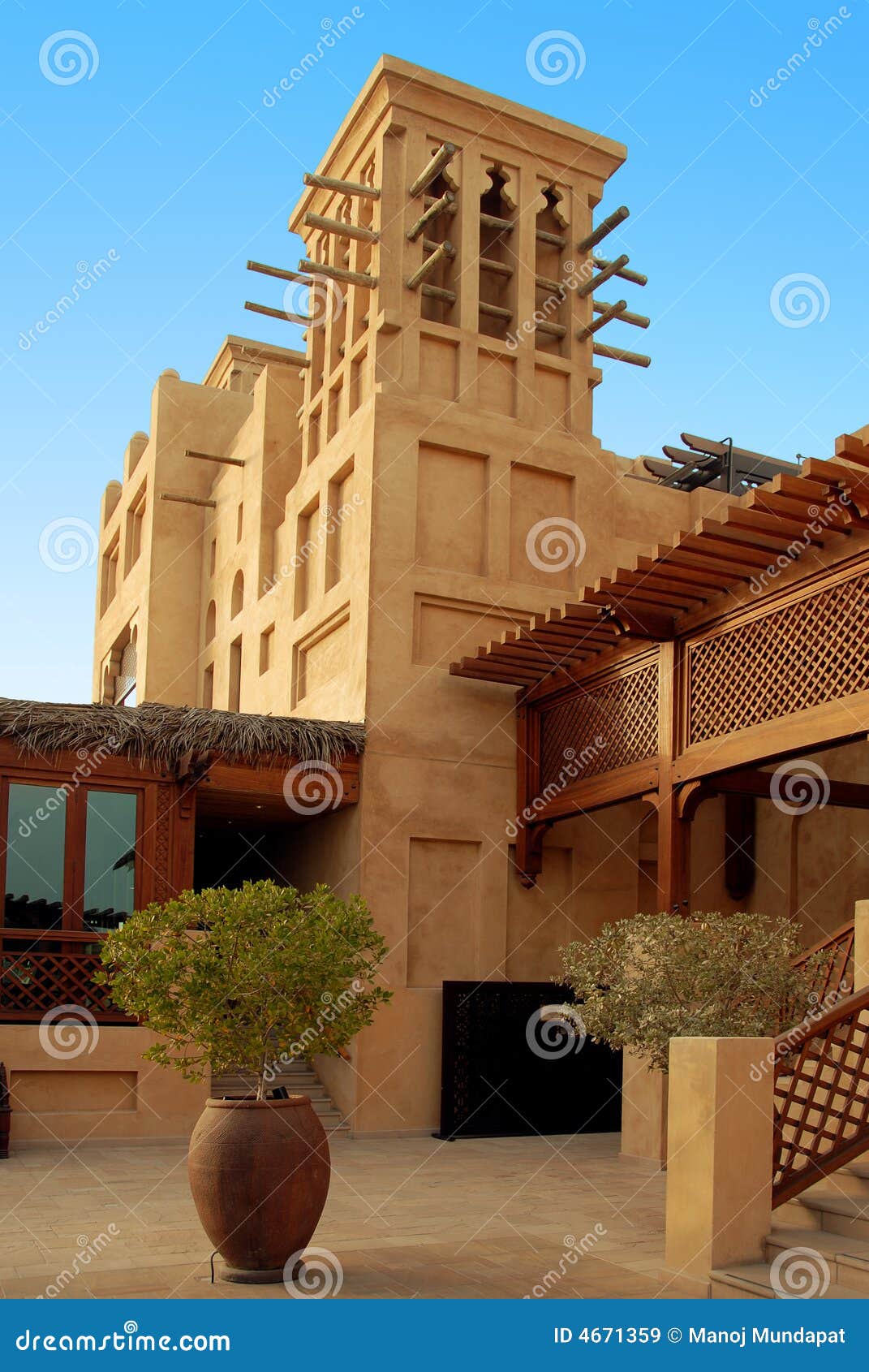 Wind tower 2 stock image. Image of arabic, house, east - 4671359