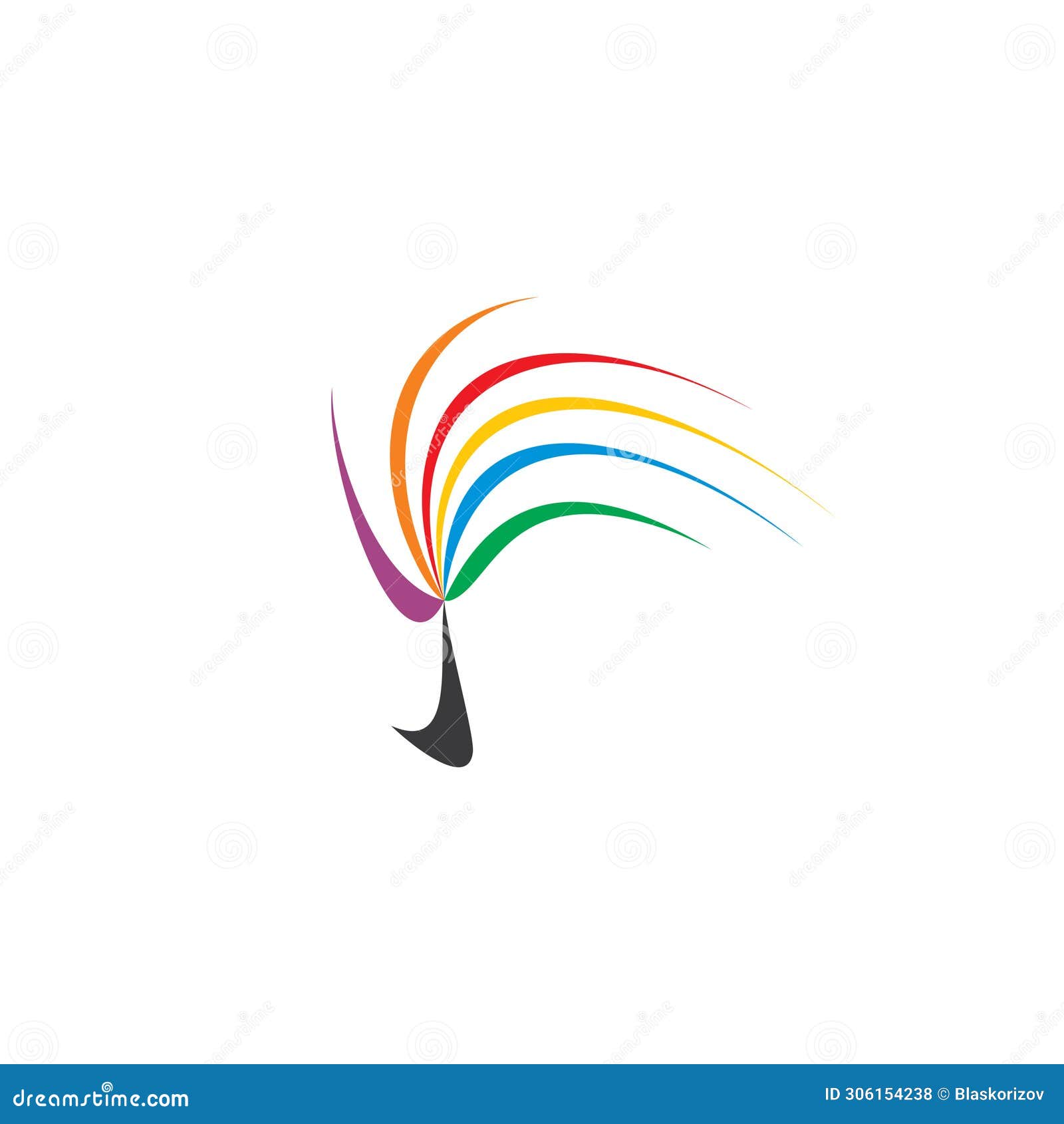 Wind Tree Stylized Logo Icon Vector Stock Vector - Illustration of ...