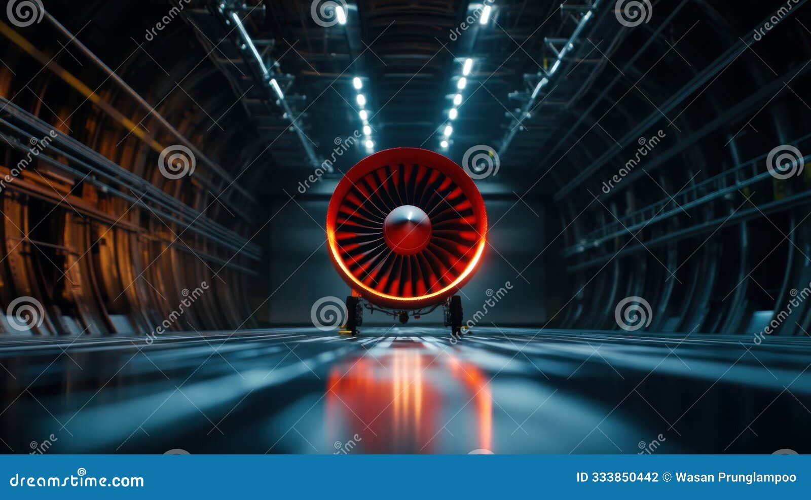 A Wind Tunnel Testing an Aircraft Model Stock Photo - Image of powerful ...