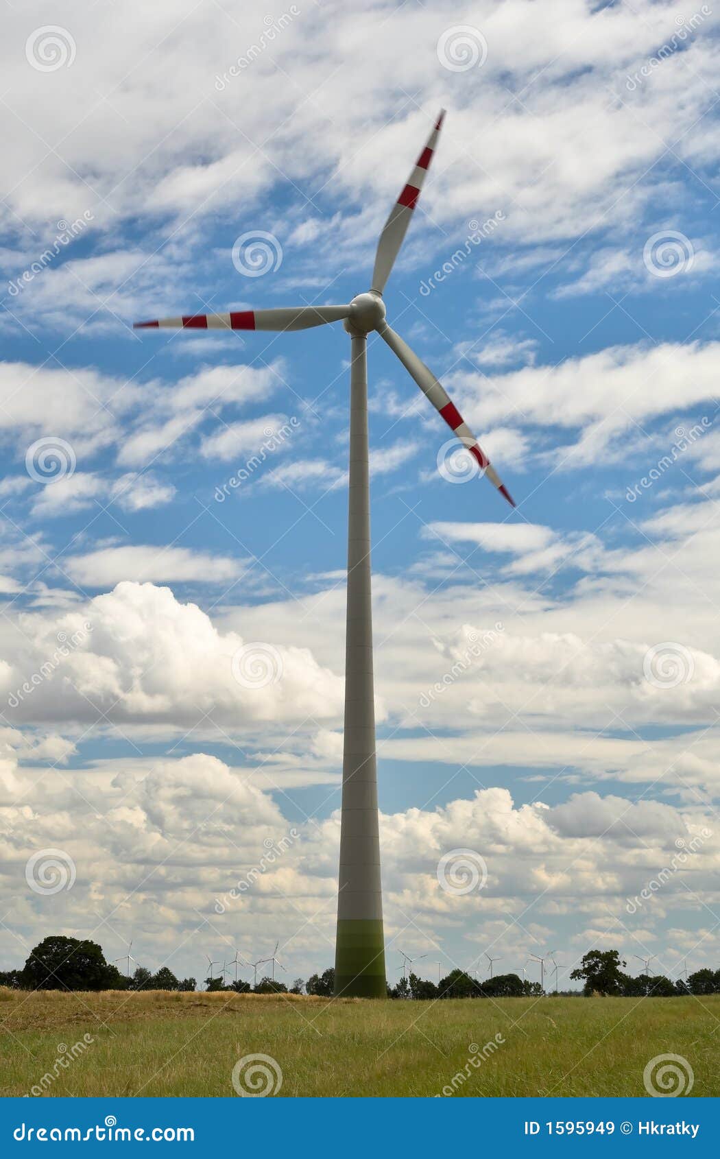 Wind turbine stock image. Image of turbine, technology - 1595949