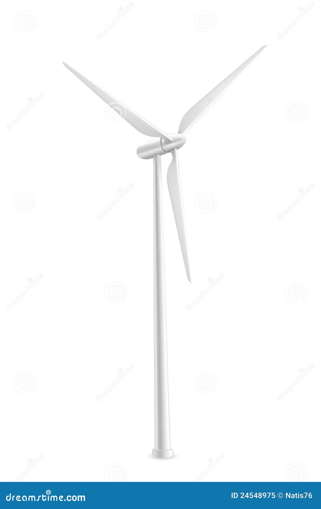 Wind Turbine stock vector. Illustration of white, electricity - 24548975