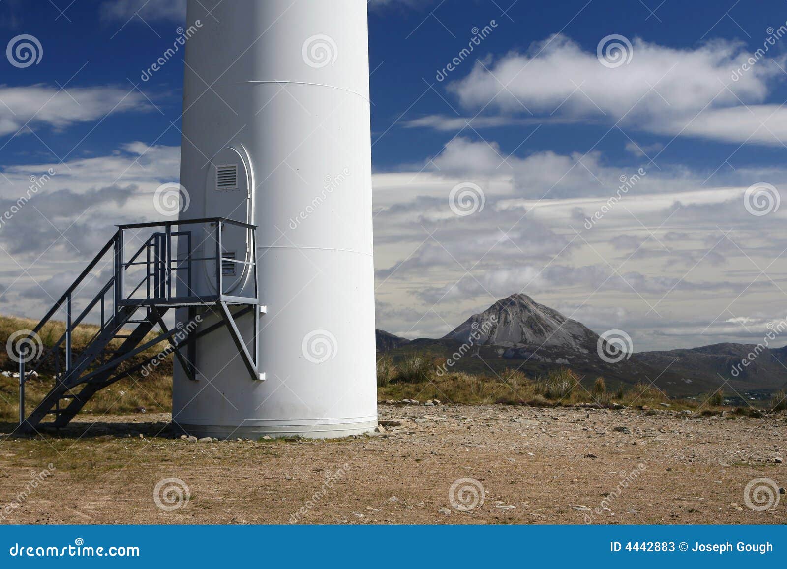 Wind Turbine Base stock image. Image of natural, moor - 4442883