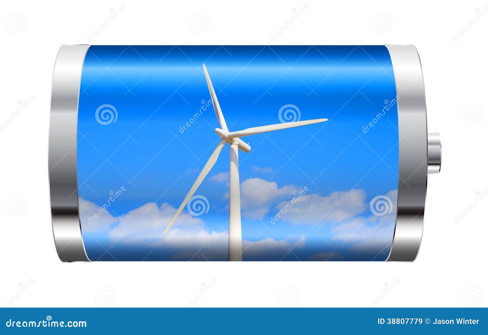 Wind Turbine Battery stock image. Image of renewable - 38807779