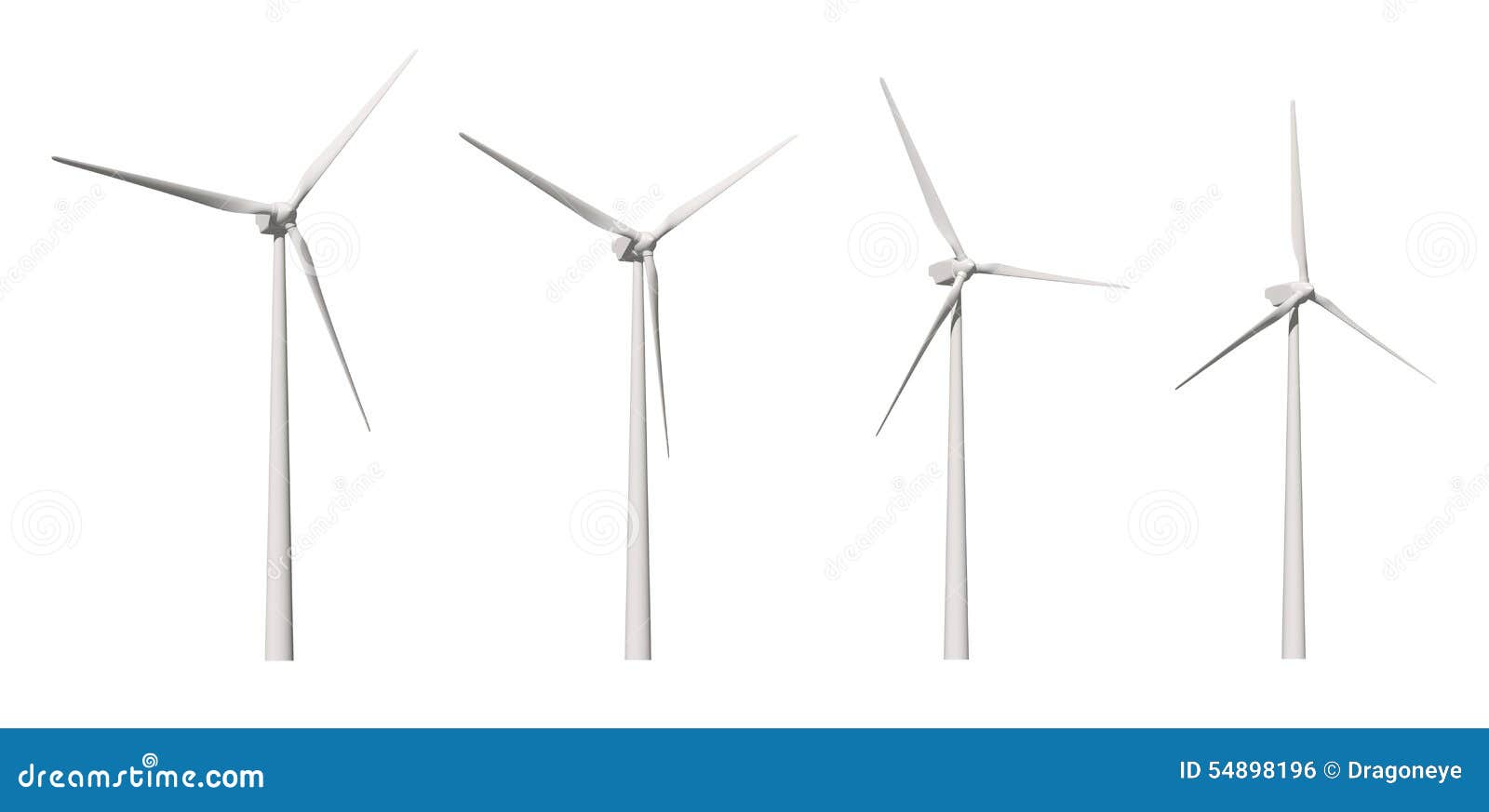 3D Wind Turbine Providing Clean Energy For A Little House Royalty-Free ...