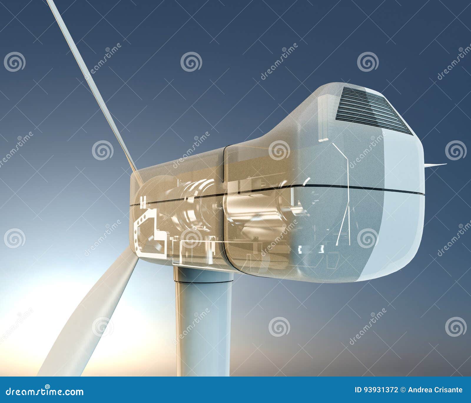 Wind turbine stock illustration. Illustration of farm - 93931372