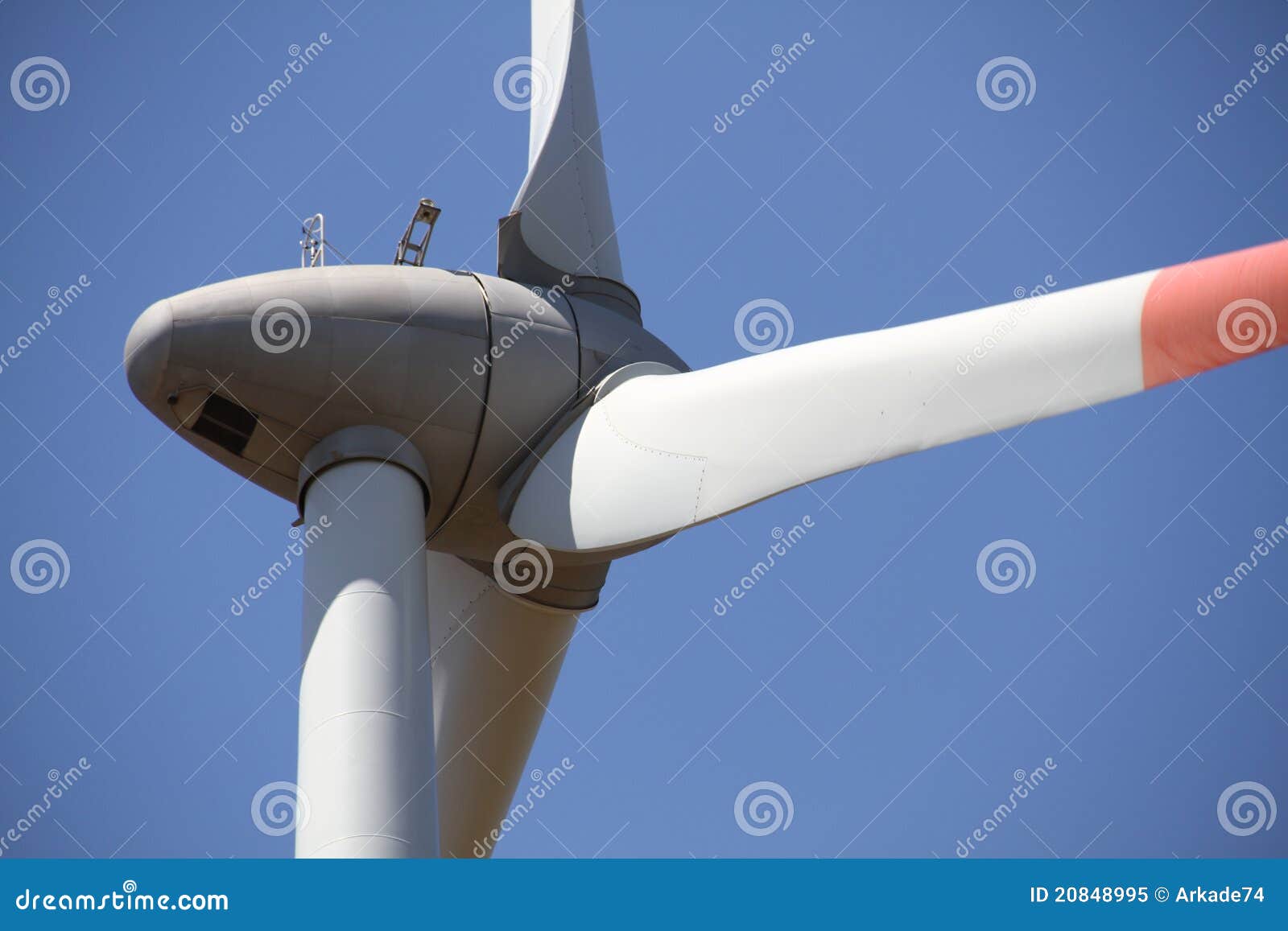 Wind turbine detail- back stock image. Image of wind - 20848995