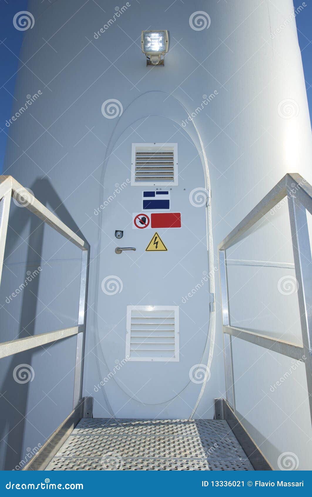 Wind turbine door stock image. Image of environment, conservation ...