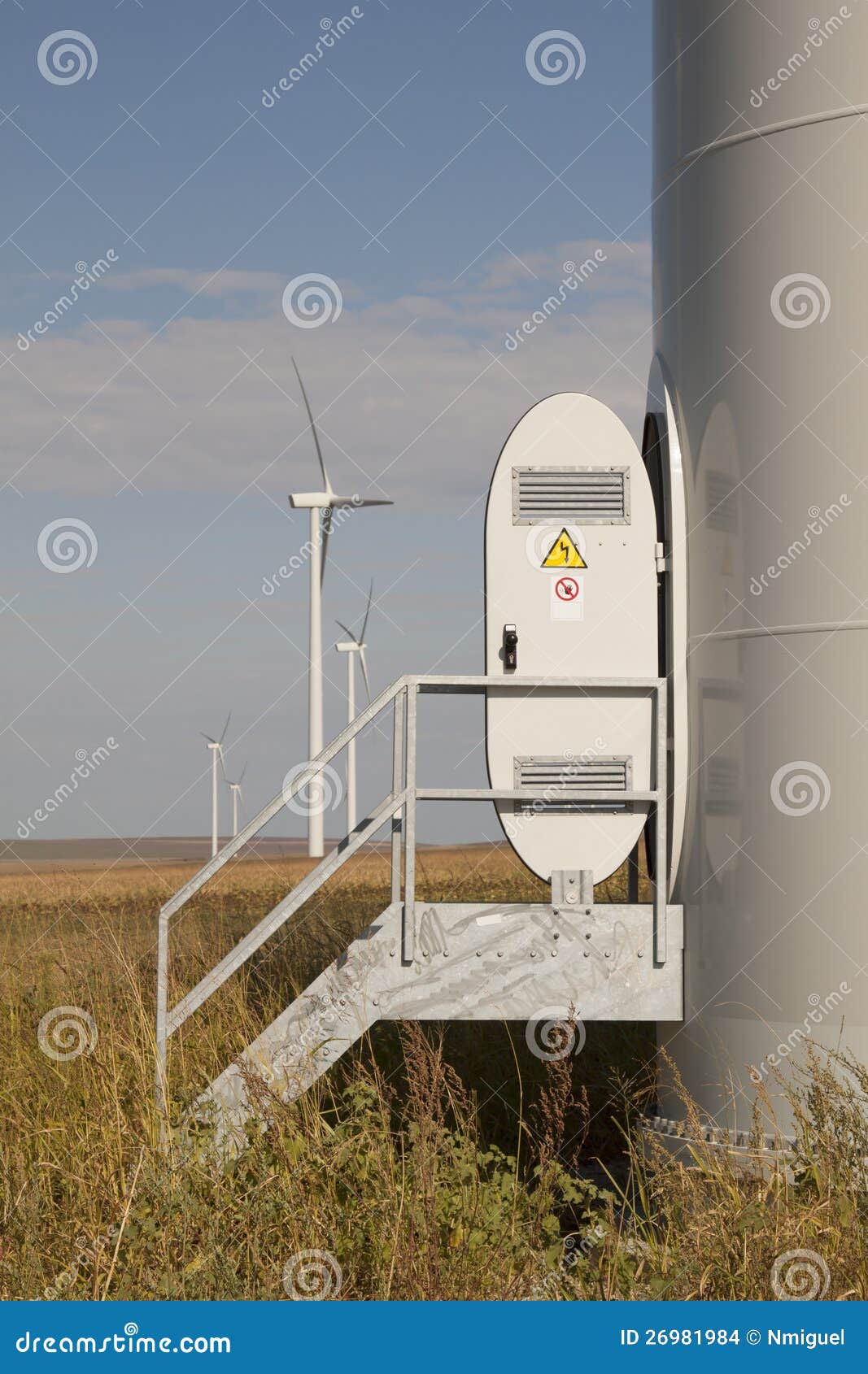 Wind turbine door stock photo. Image of ecological, development - 26981984