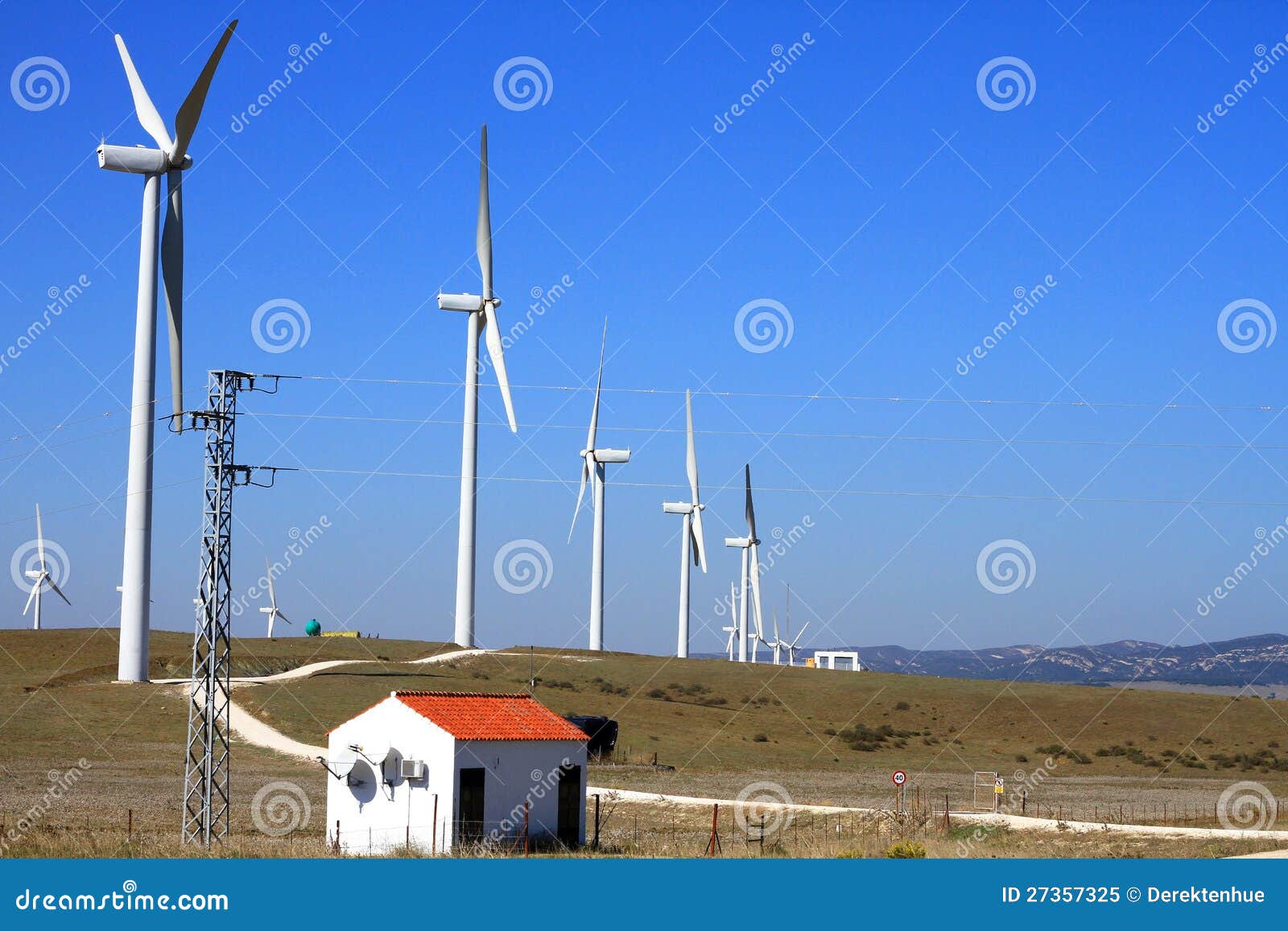 Wind turbine farm stock image. Image of clean, farm, area - 27357325