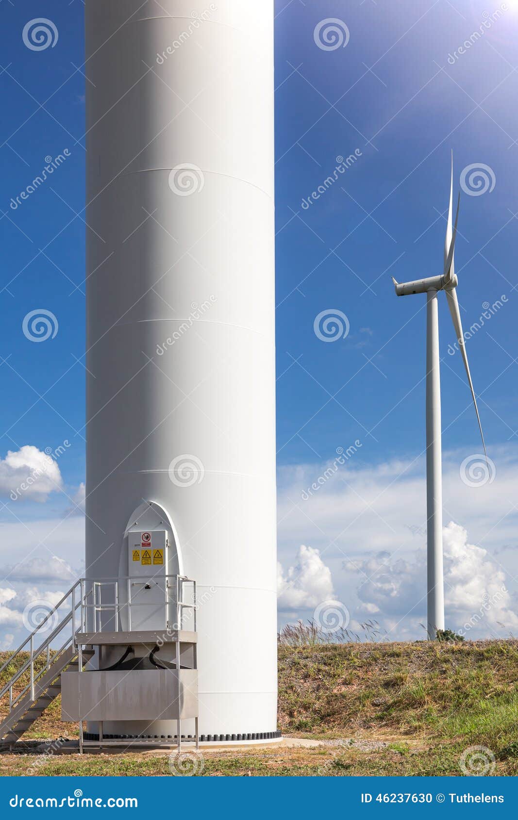 Wind Turbine Farm stock photo. Image of clean, efficiency - 46237630