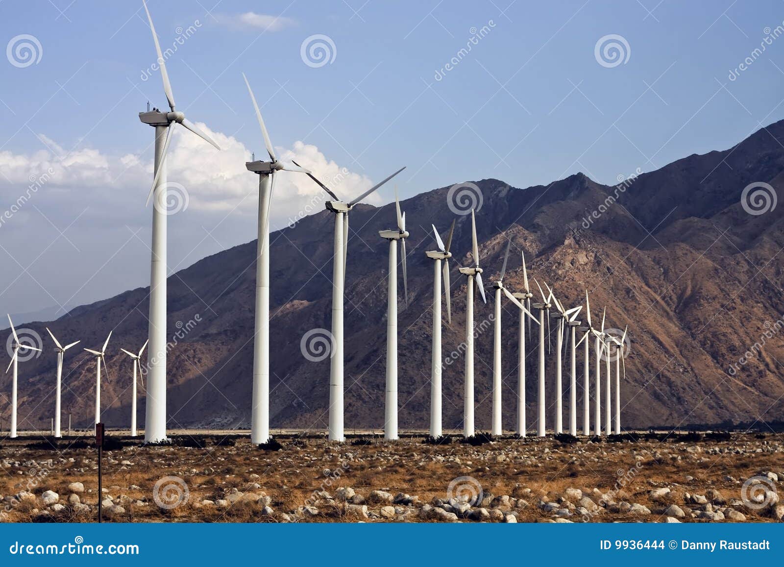Wind Turbine Farm Electricity Generators Stock Photo - Image of blade ...