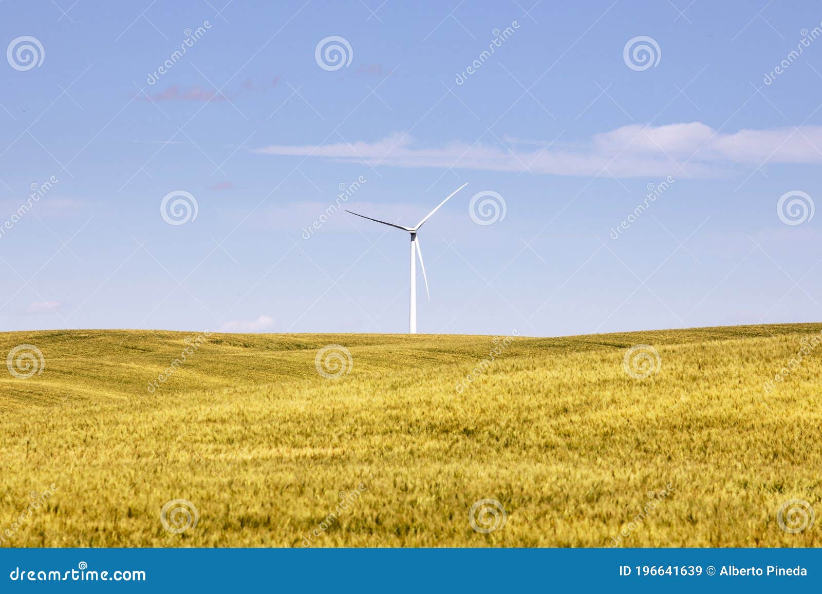 Wind Turbine Farm and a Real Farm, Alberta Canada Stock Image - Image ...