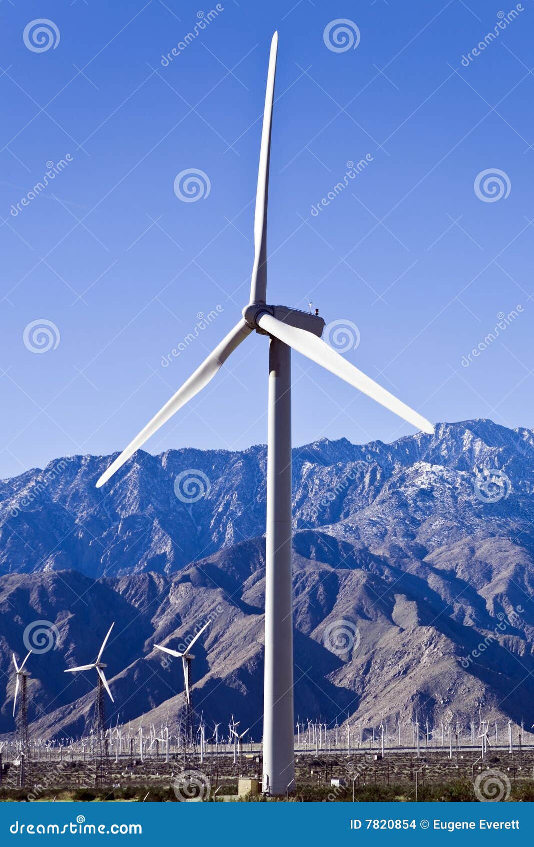 Wind Turbine Front stock photo. Image of power, energy - 7820854