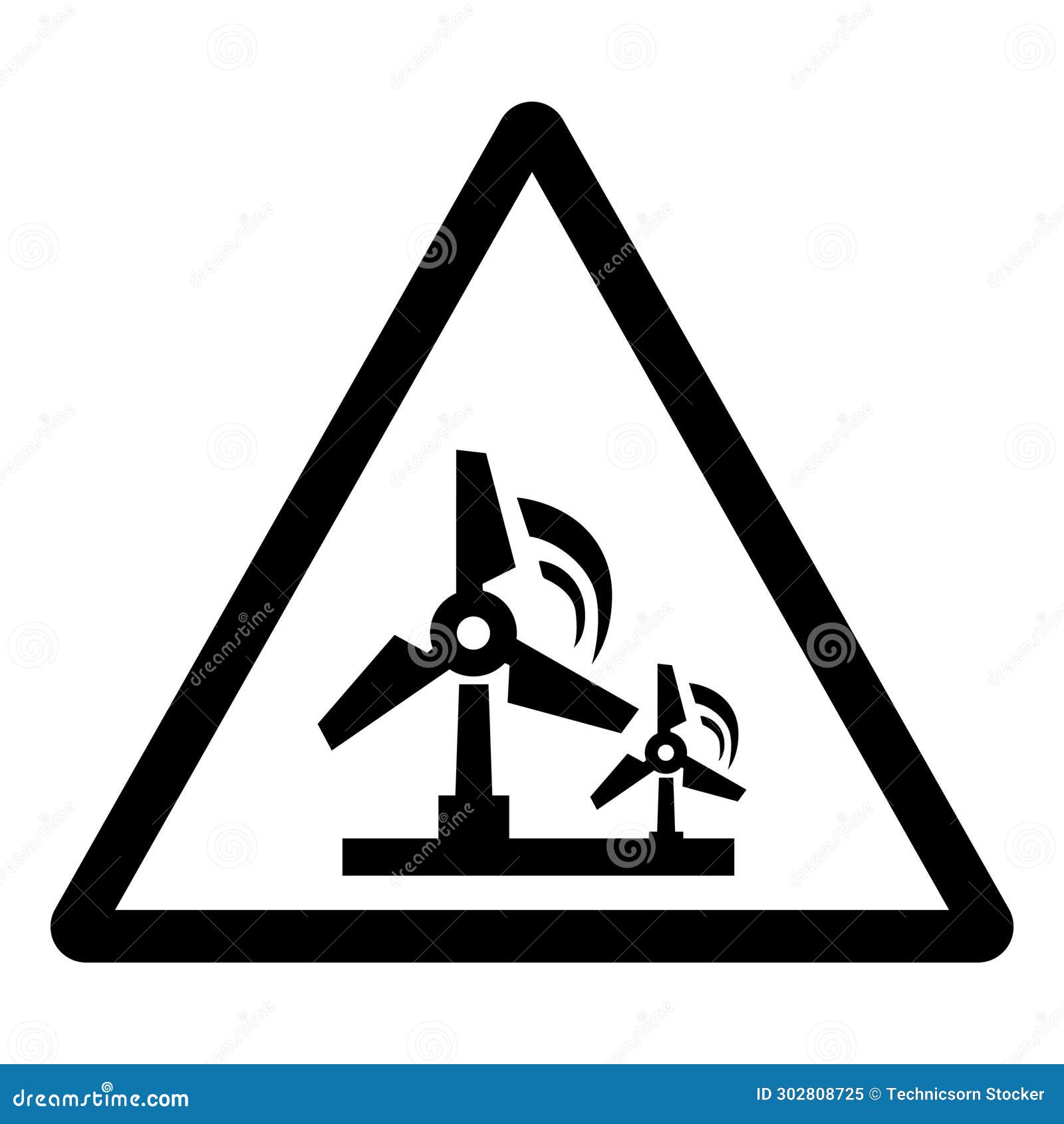 Wind Turbine Generator Symbol Sign,Vector Illustration, Isolate on ...