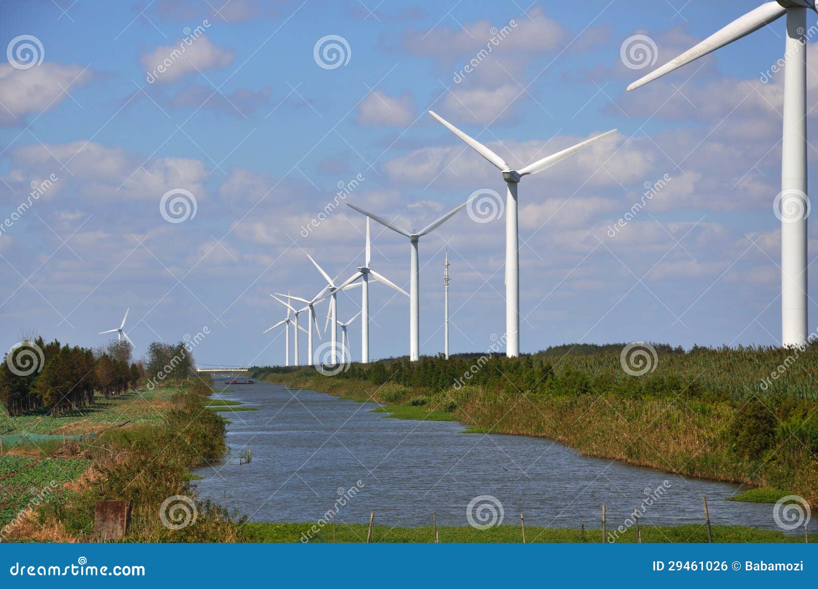 Wind Turbine Generator System Stock Photo - Image of clean, industries ...
